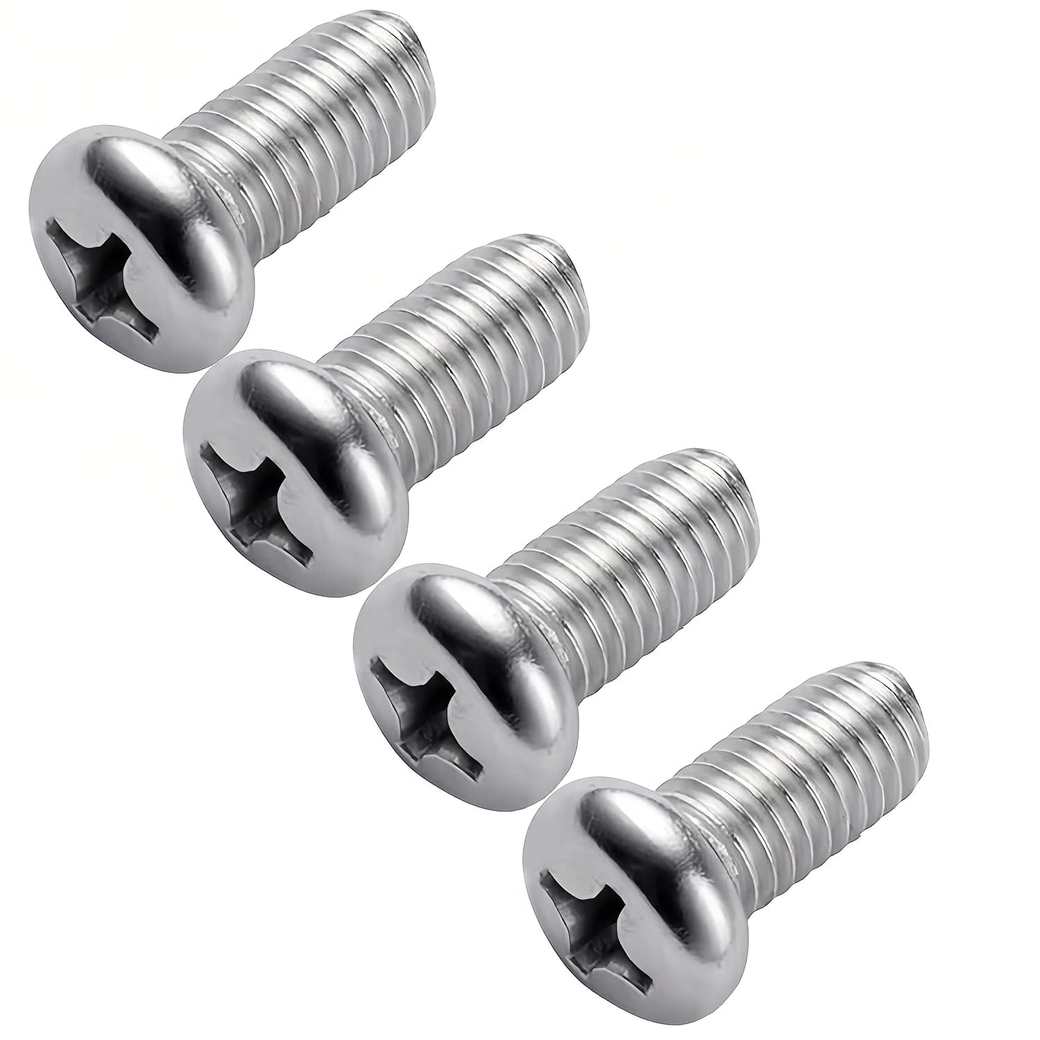 M5 x 10mm Phillips Truss Head Machine Screws Bolts, 304 Stainless Steel ...