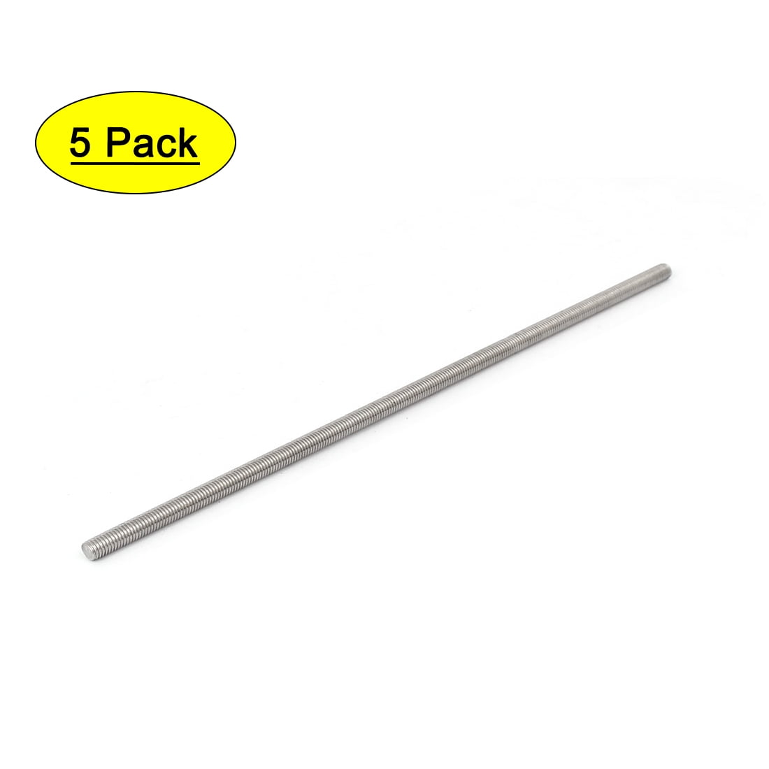 M5 x 190mm 304 Stainless Steel Fully Threaded Rod Bar Studs Fasteners ...