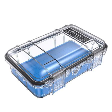M50 Waterproof Hard Micro Case, Medium, Clear/Blue - Walmart Business ...