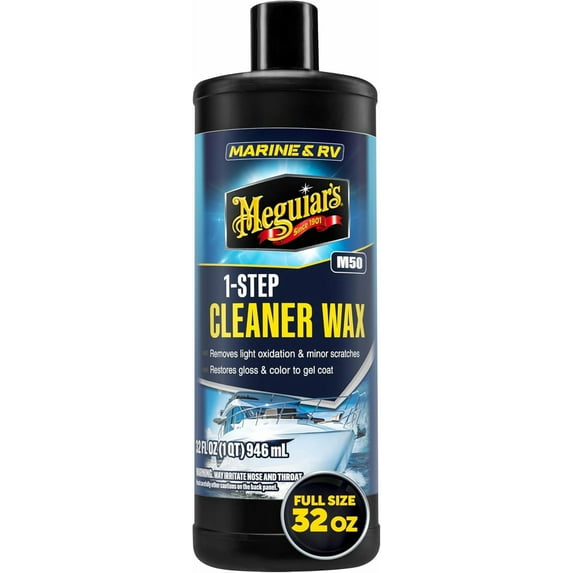 M5032 Marine/RV One Step Cleaner Wax, Easy-to-Use Marine Wax for Boats ...
