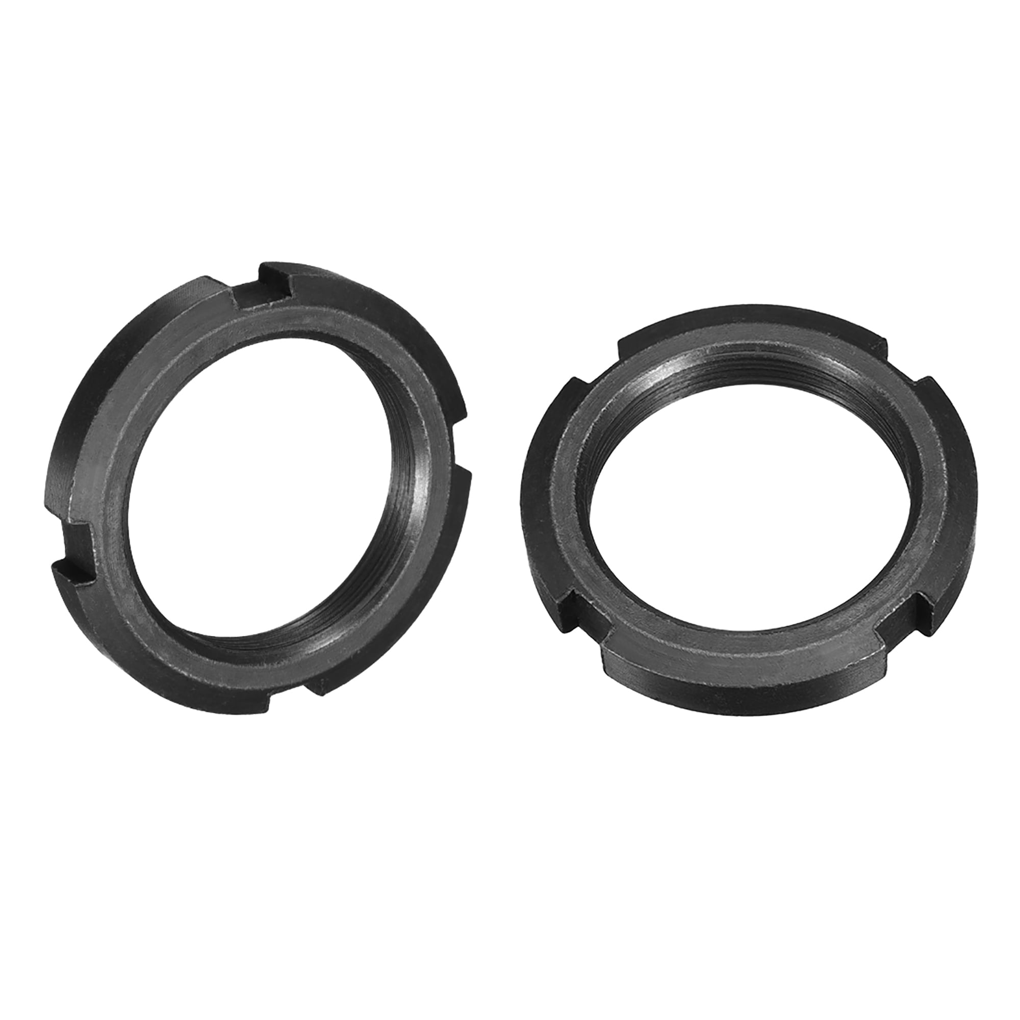 M50x1.5mm Retaining Four-Slot Slotted Round Nuts 2 Pcs - Walmart.com
