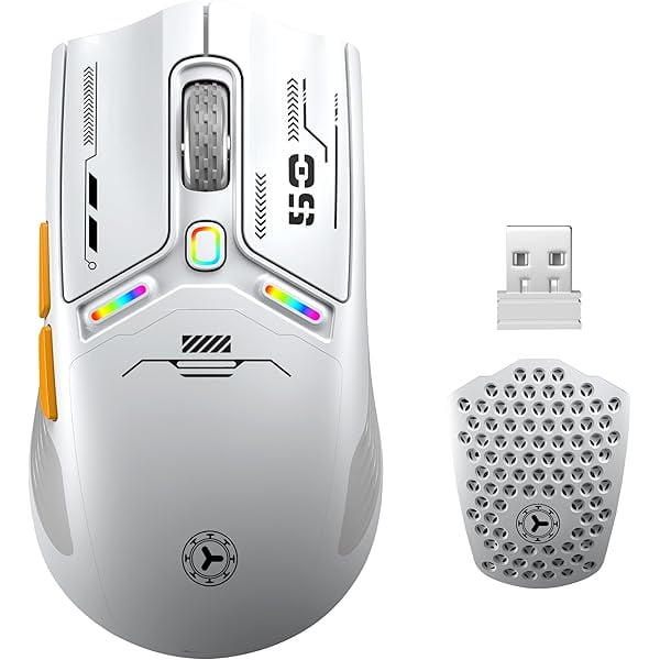 M530 Wireless Gaming Mouse, 2.4G/Bluetooth/USB C Wired Rechargeable ...