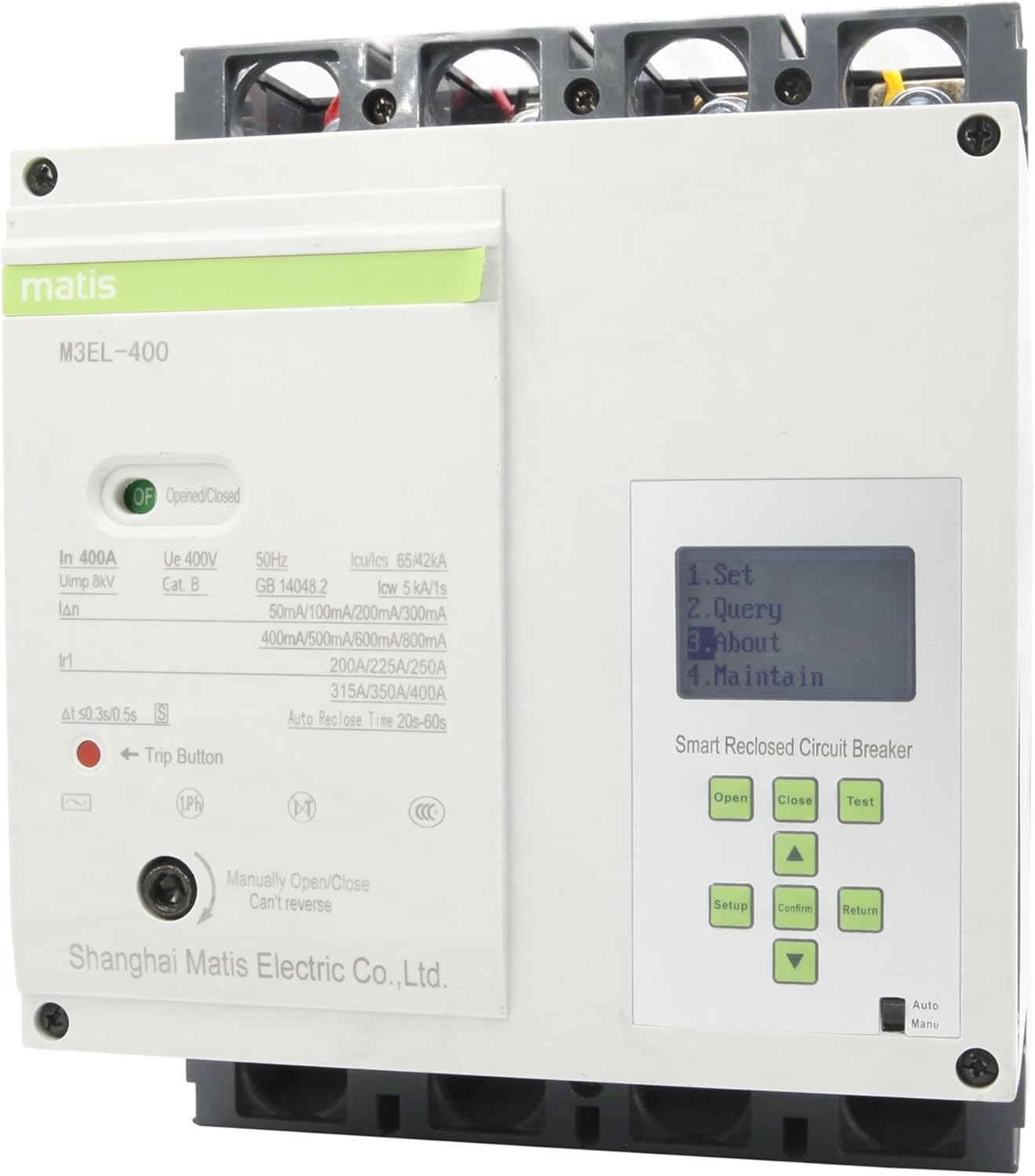 M5EL 400A Smart Remote Control Three Phase MCCB with RS485 Protocal ...