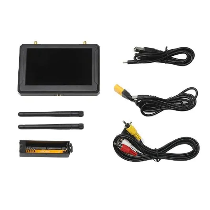 M5F 5 Inch FPV Monitor 800x480 Built-in Steadyview Diversity Receiver ...
