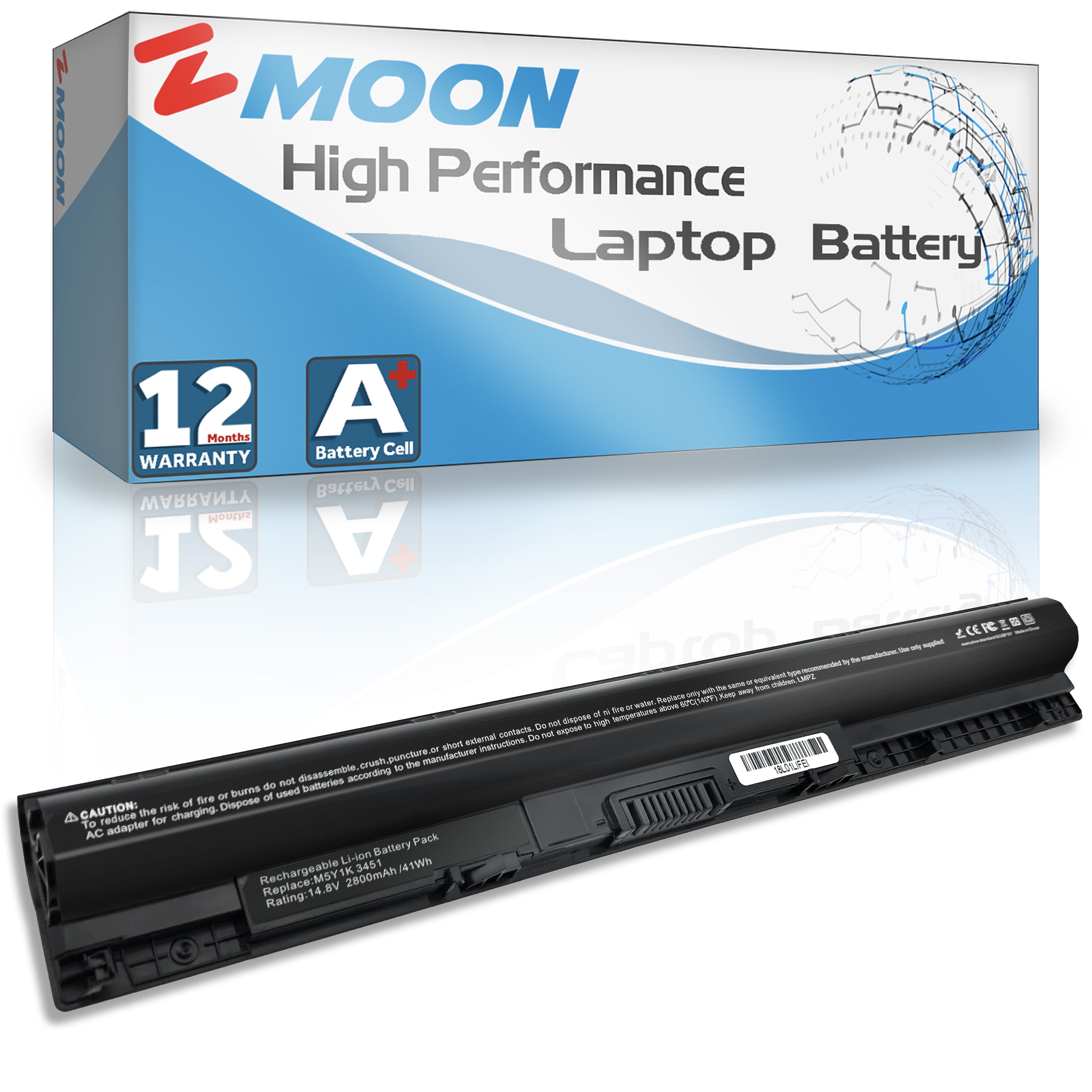 DELL M5Y1K Replacement Laptop Battery for Inspiron 14 15 3000 Series ...