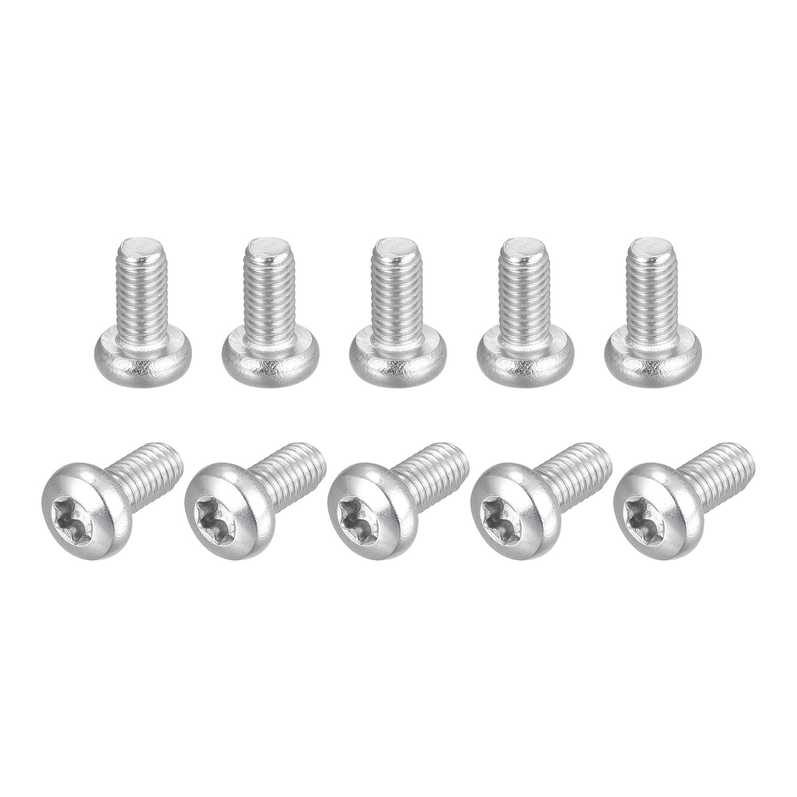 M5x10mm Torx Security Machine Screws, 10 Pack 316 Stainless Steel Pan Head Tamper Proof Screw ...