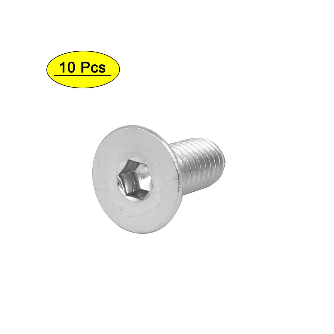M5x12mm 316 Stainless Steel Countersunk Flat Head Hex Socket Cap Screw ...