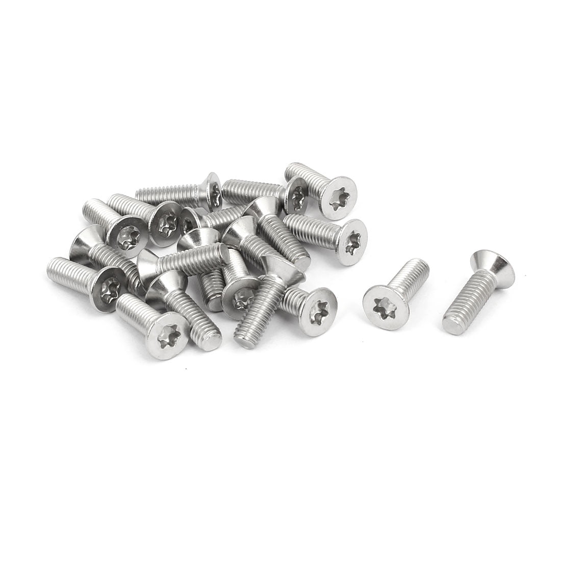 M5x16mm 304 Stainless Steel Flat Head Torx Machine Screws Fastener ...