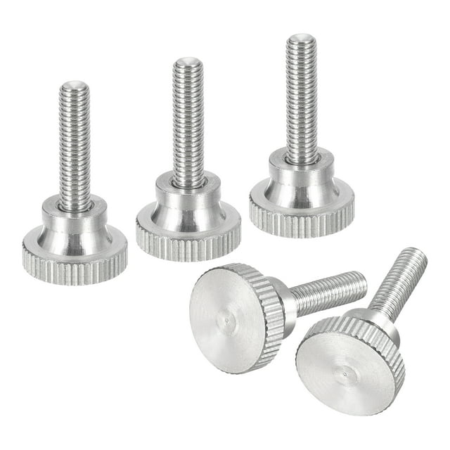 M5x20mm Knurled Thumb Screws, 5 Pack 304 Stainless Steel Flat Knurled Thumb Screws - Walmart.com