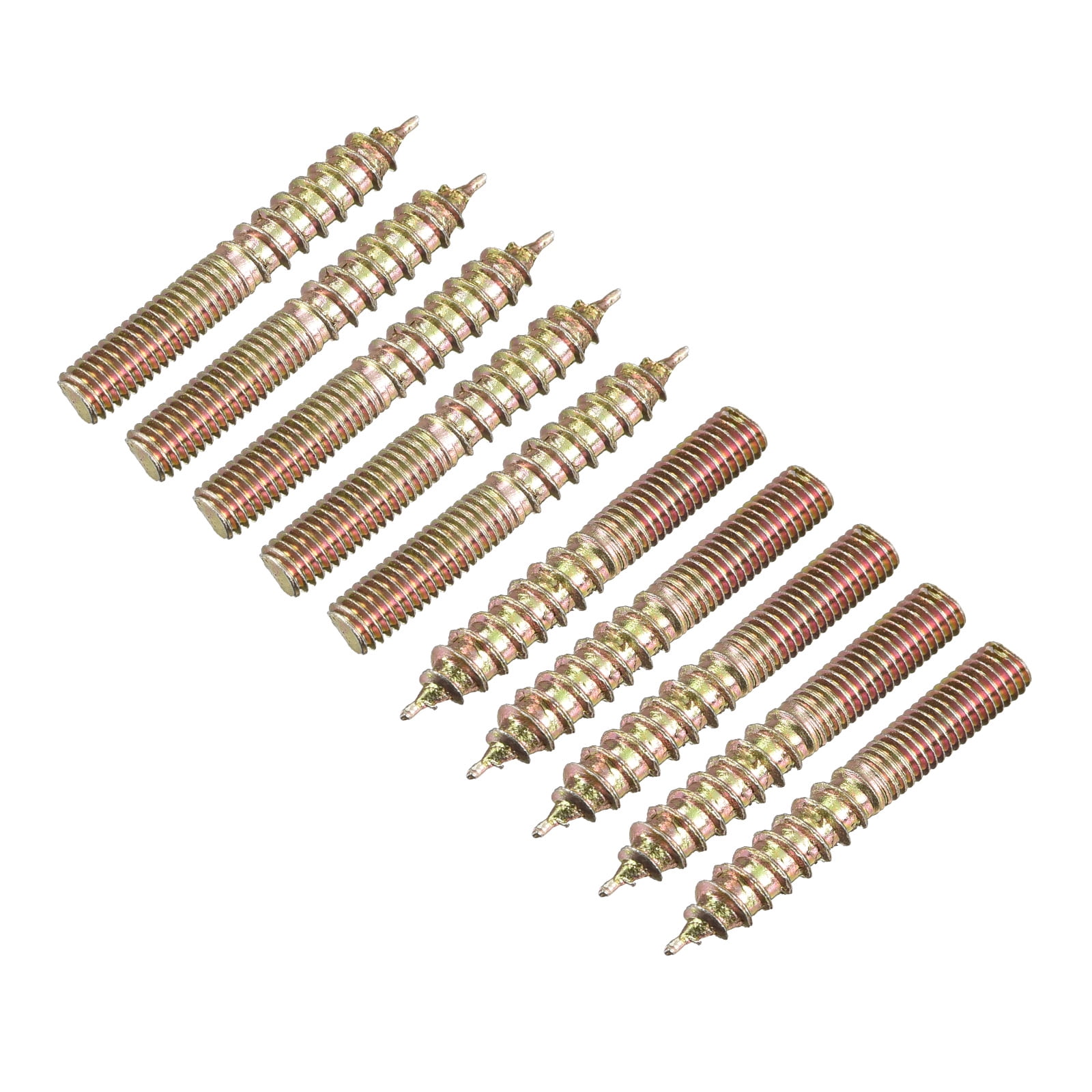 M5x25mm Hanger Bolts, 120 Pack Double Ended Thread Dowel Screws ...