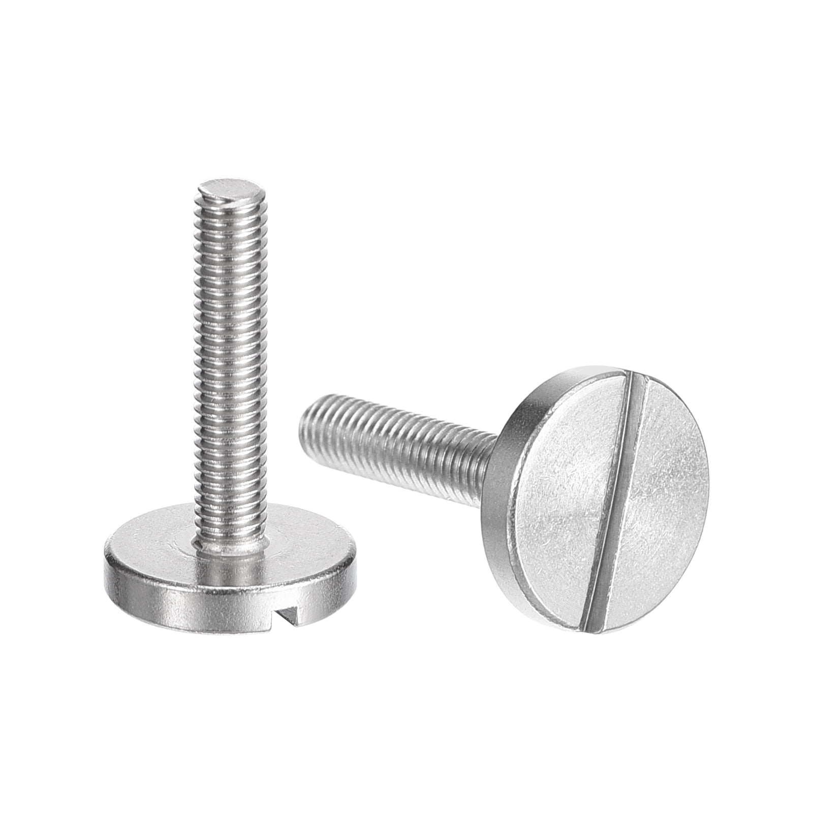 M5x25mm Slotted Round Large Flat Head Screws, 2Pack 304 Stainless Steel ...