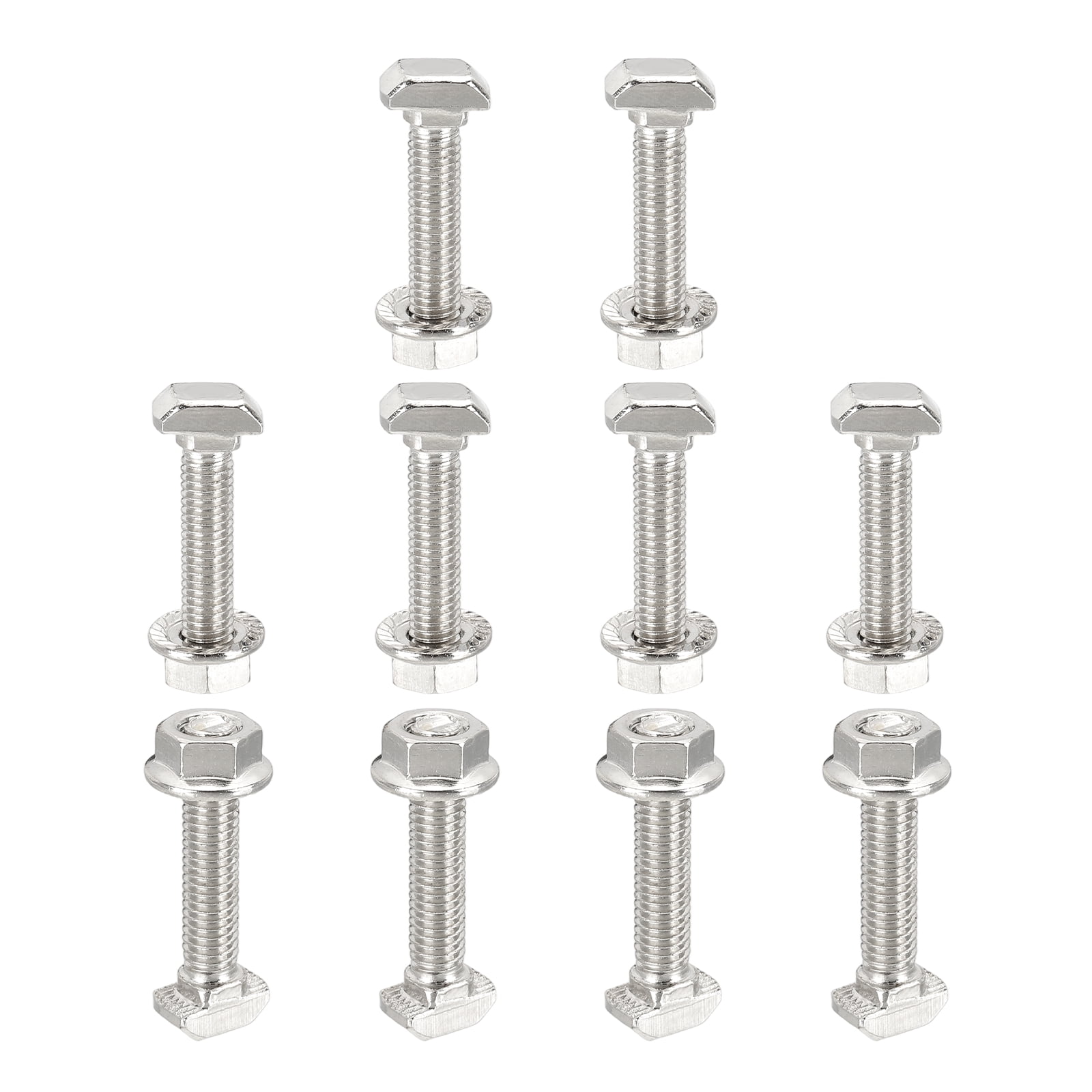 M5x25mm T-Slot Bolts, 10 Sets Drop-in Hammer Head Bolt with Nuts for 20 ...