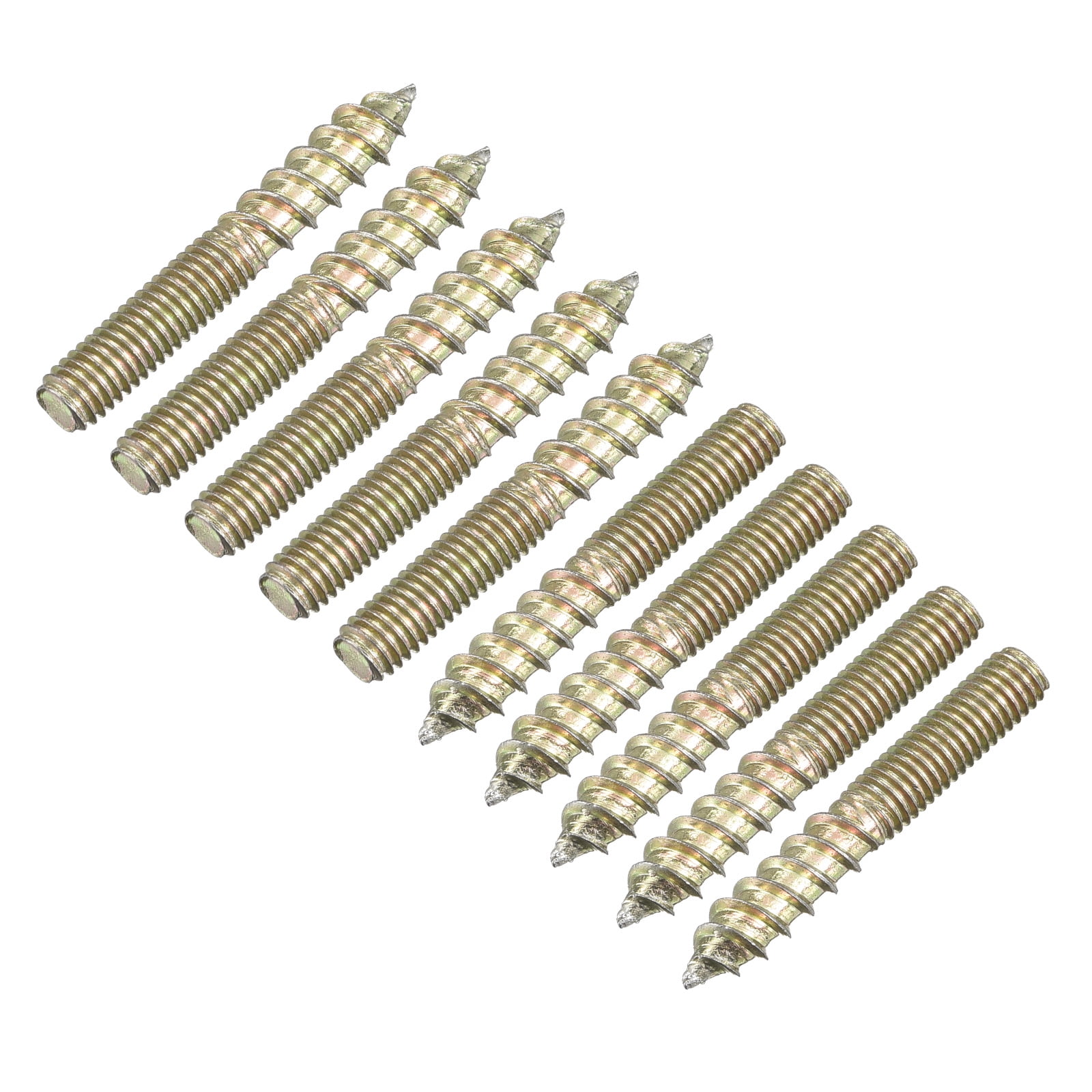 M5x35mm Hanger Bolts, 12 Pack Double Ended Thread Dowel Screws ...