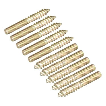M6x50mm Hanger Bolts, 24 Pack Double Ended Thread Dowel Screws ...