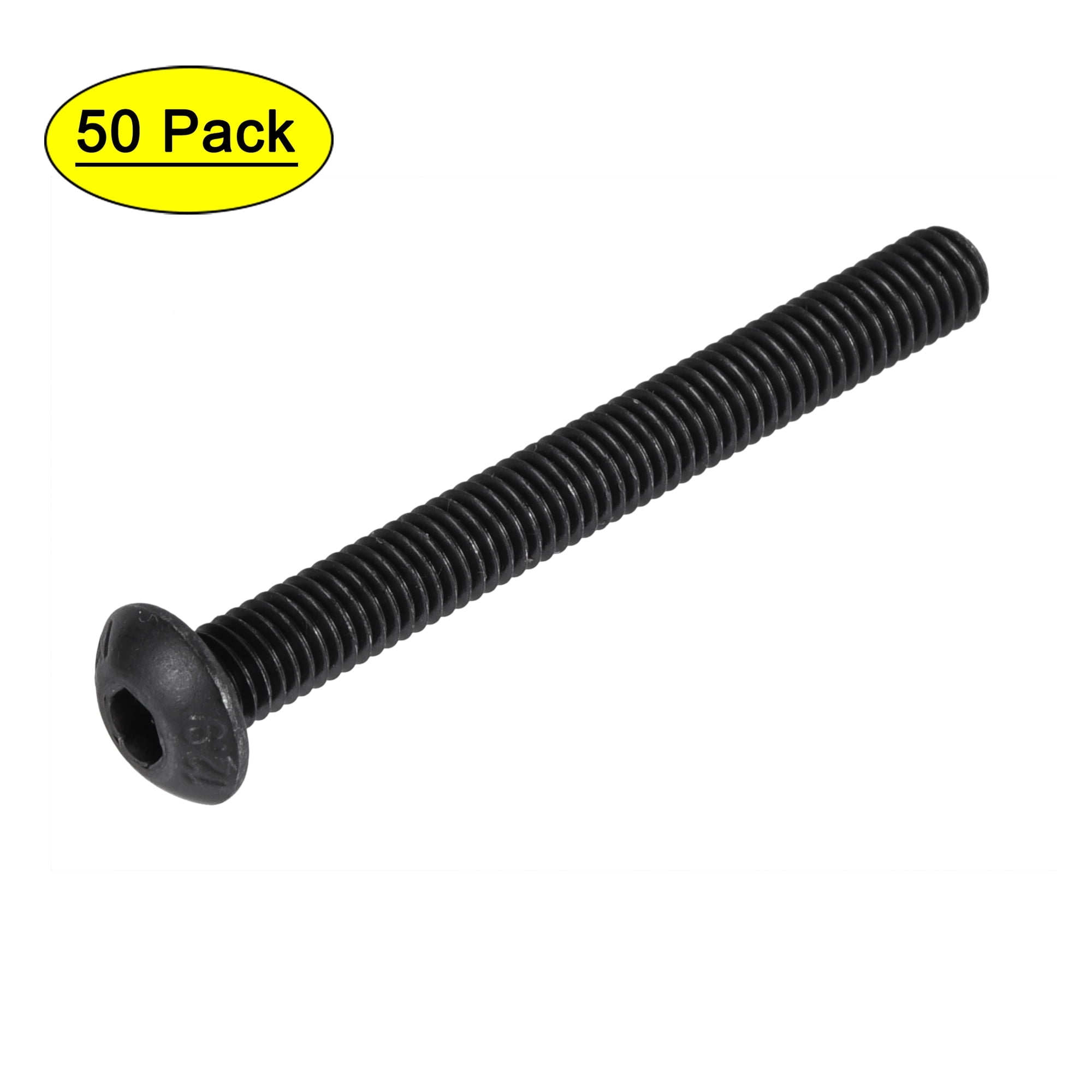 M5x45mm Hex Socket Bolts Carbon Steel Blackening 50 Pack - Walmart.com