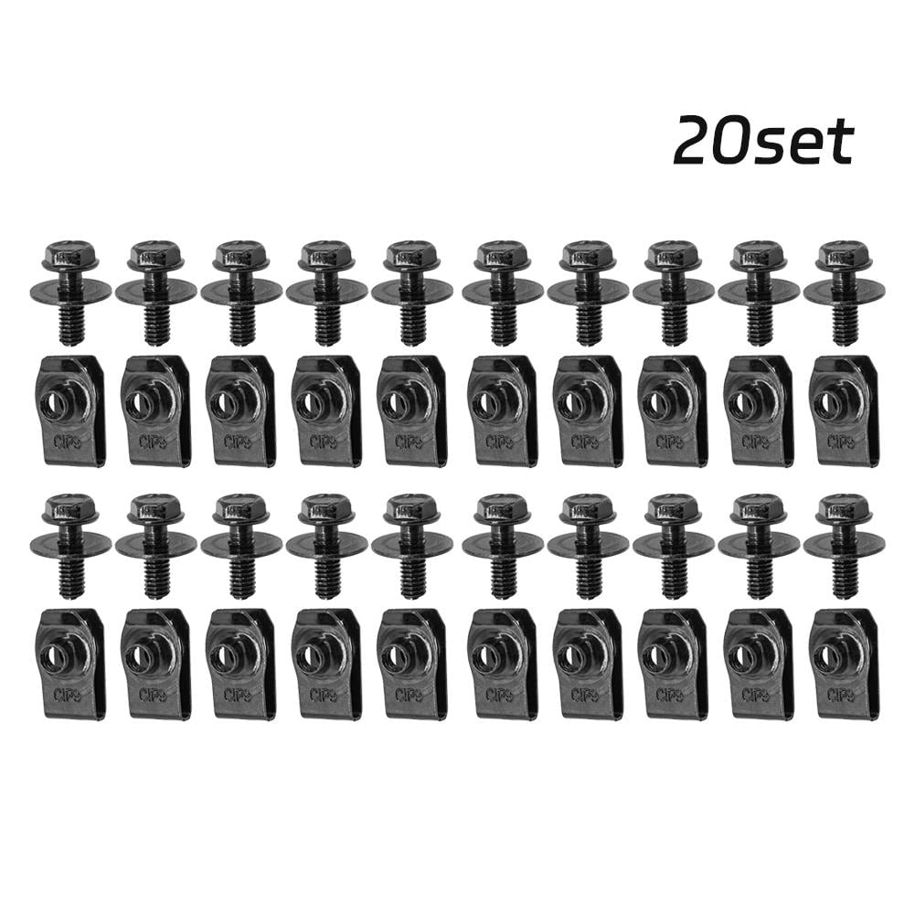 M6-1.0 Extruded U Nuts & Hex Head - Body Bolts Kits, Replaces 11503834 ...