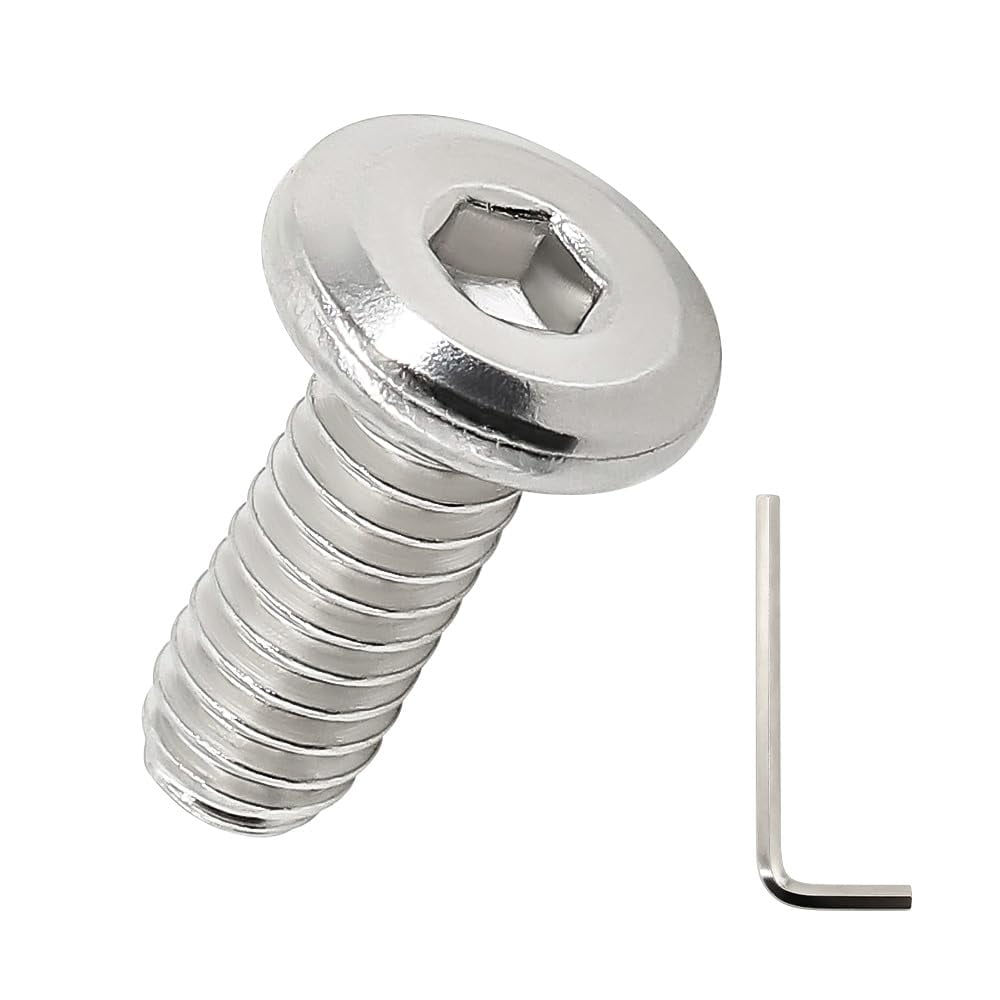 M6-1.0 x 16mm Flat Head Hex Socket Cap Screws 30 Pcs, 18-8 (304 ...