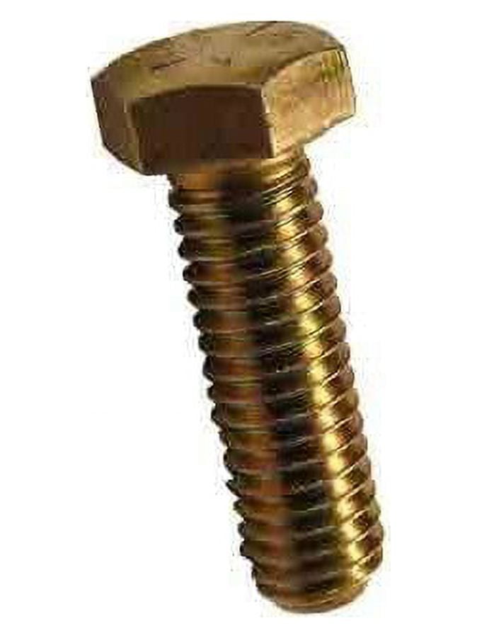 M6-1.0 x 20mm Hex Head Cap Screws, Steel Metric Class 10.9, Zinc Yellow ...
