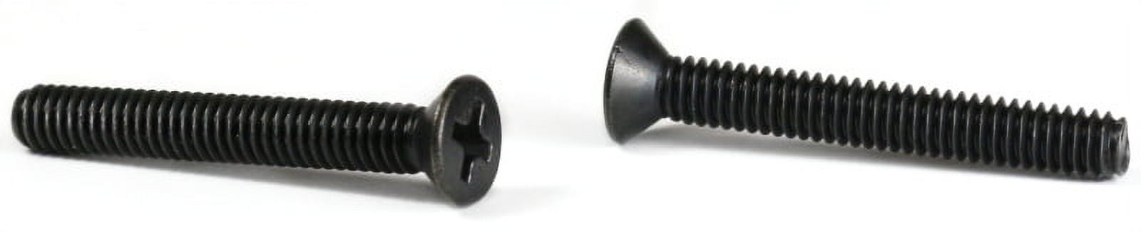 M6-1.0 x 35 mm Machine Screws / Phillips / Flat Head / Steel / Black ...