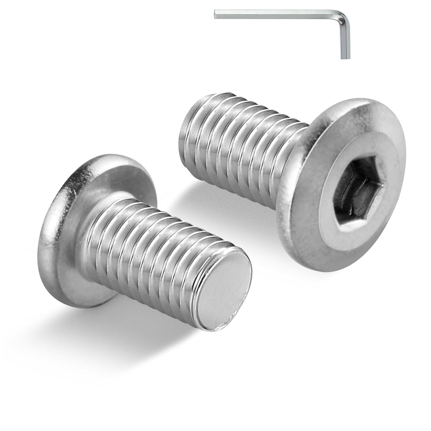 M6-1.0 x 8mm Flat Head Hex Socket Cap Screws Bolts 50Pcs, M6 Bolt 304 ...