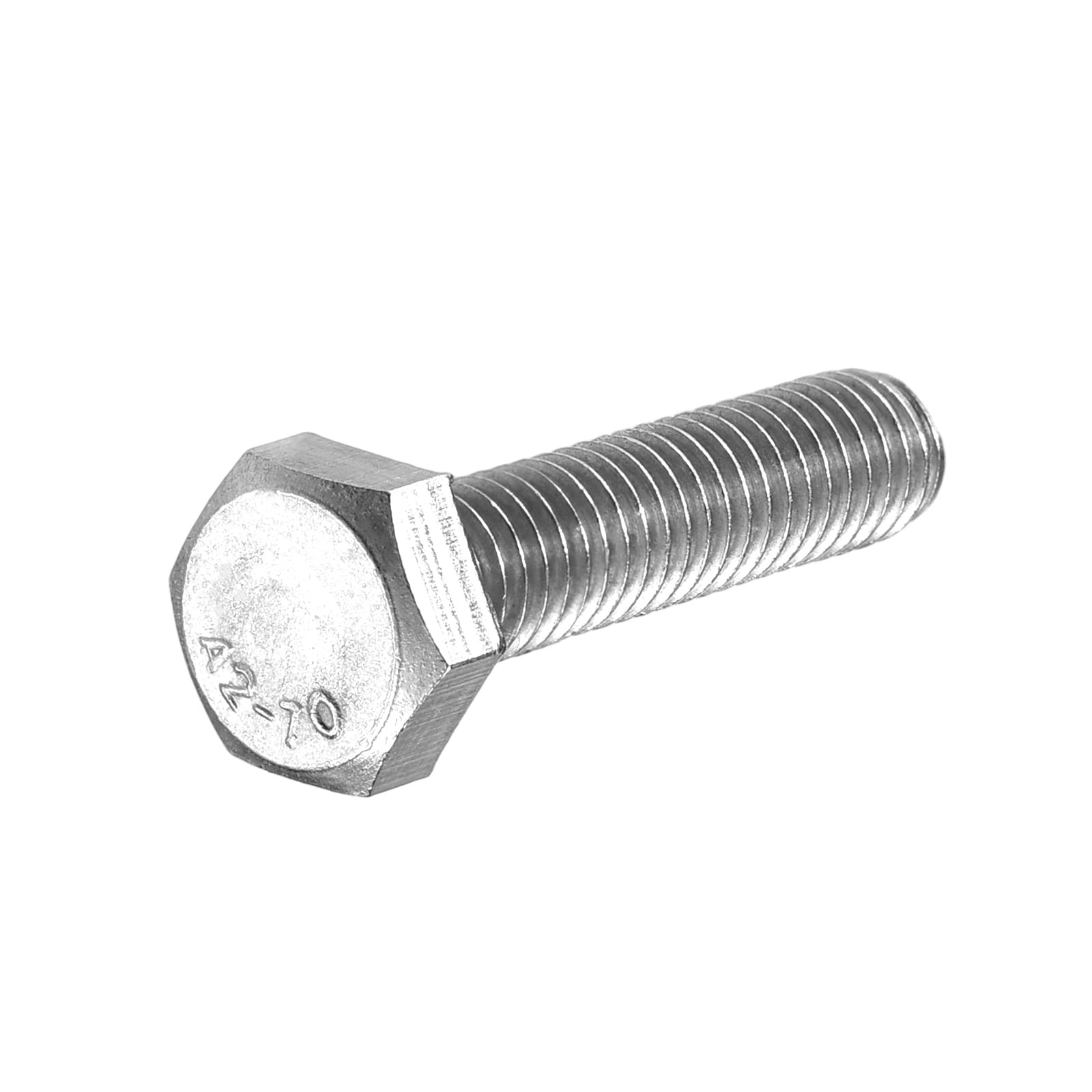 M6-1 x 25mm Left Hand Hex Head Bolt, 304 Stainless Steel Reverse Fully ...