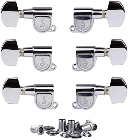 M6 180 3 + 3 3L 3R Guitar Tuning Machines, Chrome - Walmart.com