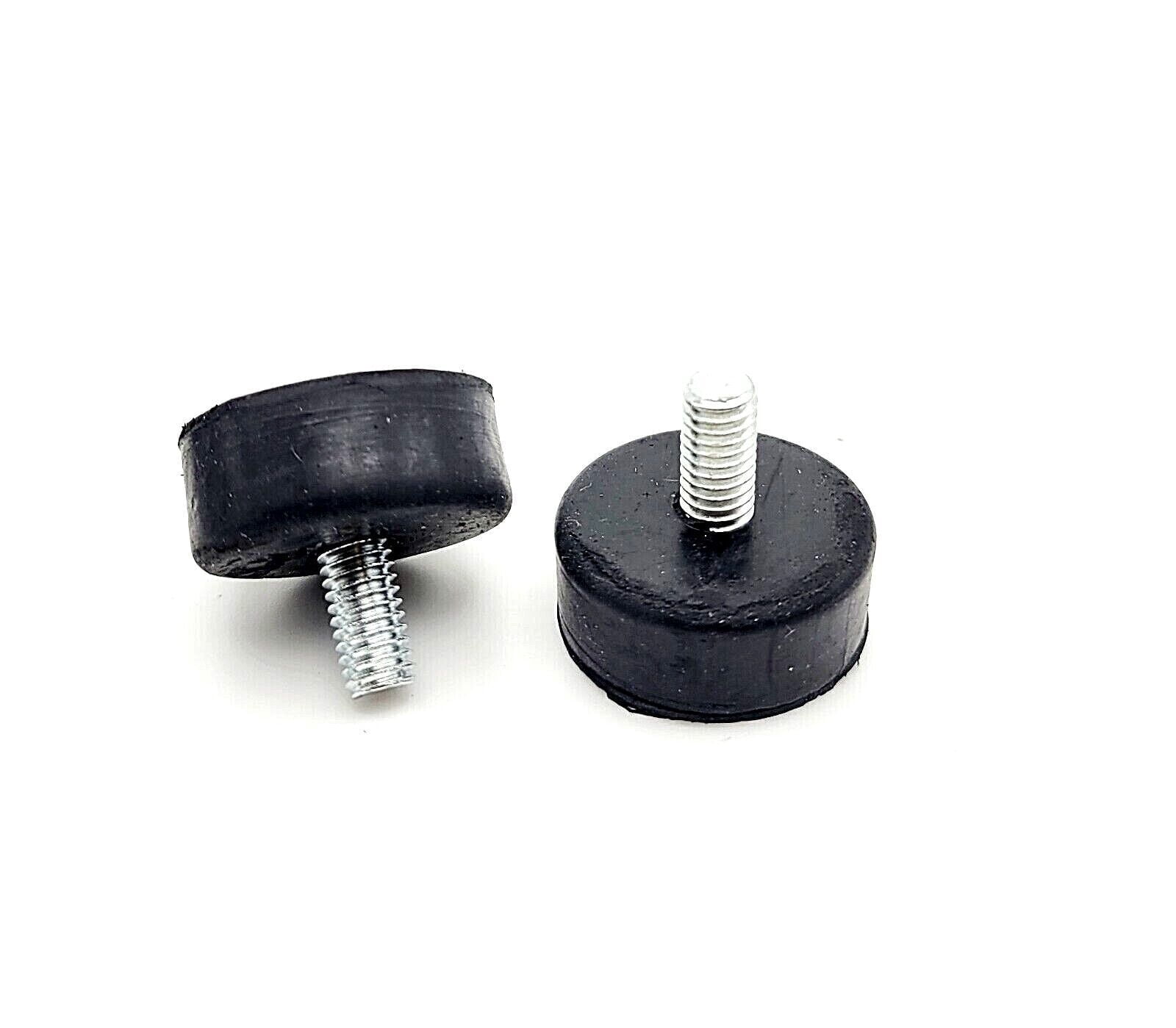 M6 25mm Round Rubber Stud Feet Bumper Screw in Vibration Dampener 6mm ...