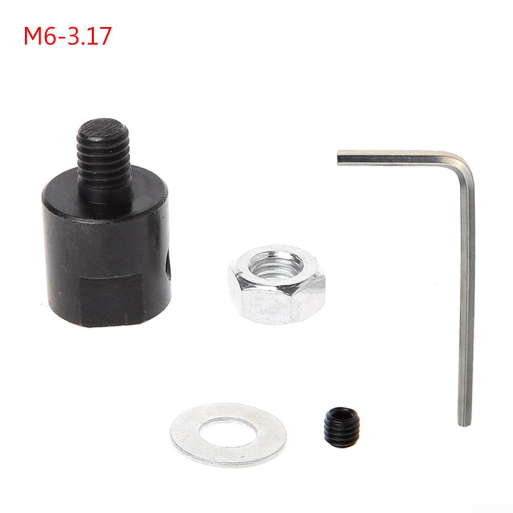 M6 3.17/4/5/6/8mm Motor Shaft Coupler Sleeve Saw Blade Coupling Chuck ...