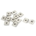 M6 30 Series Metal T-slot Nut Sliding Block Slot Nuts Silver Tone 12pcs ...