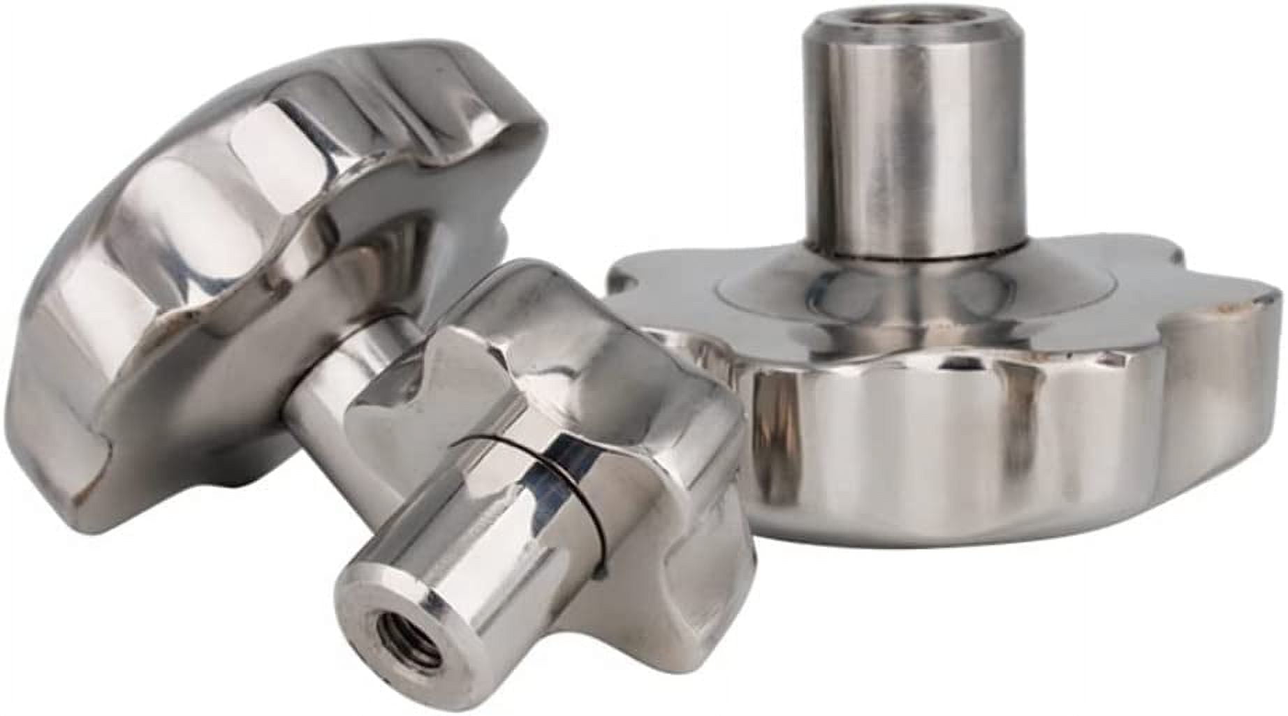 M6/8/10/12/14mm Stainless Steel 304 Female Thread Star Knob Handles ...