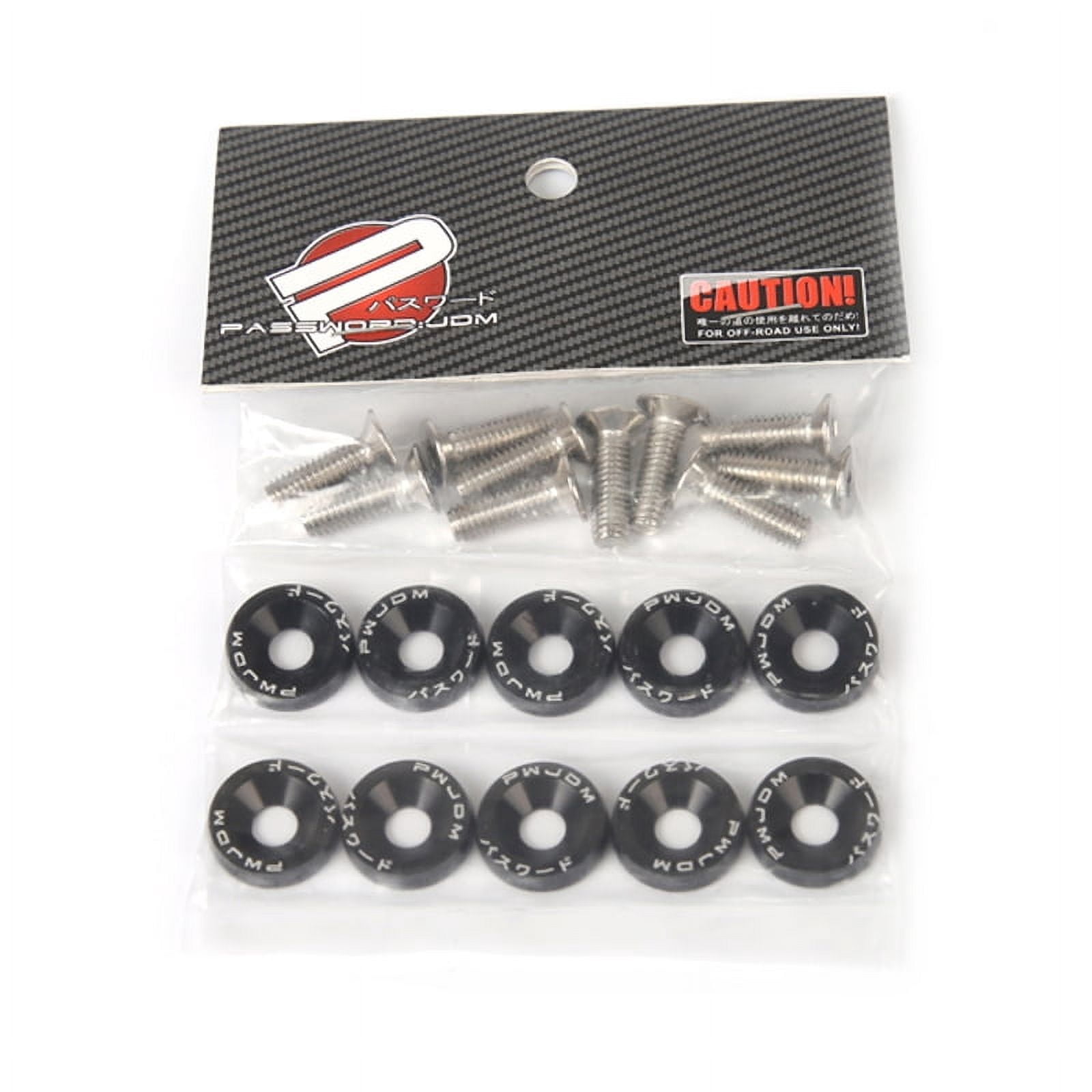 M6 Aluminum 10 Pcs/Pack Car Modified Hex Fasteners Fender Washer JDM ...