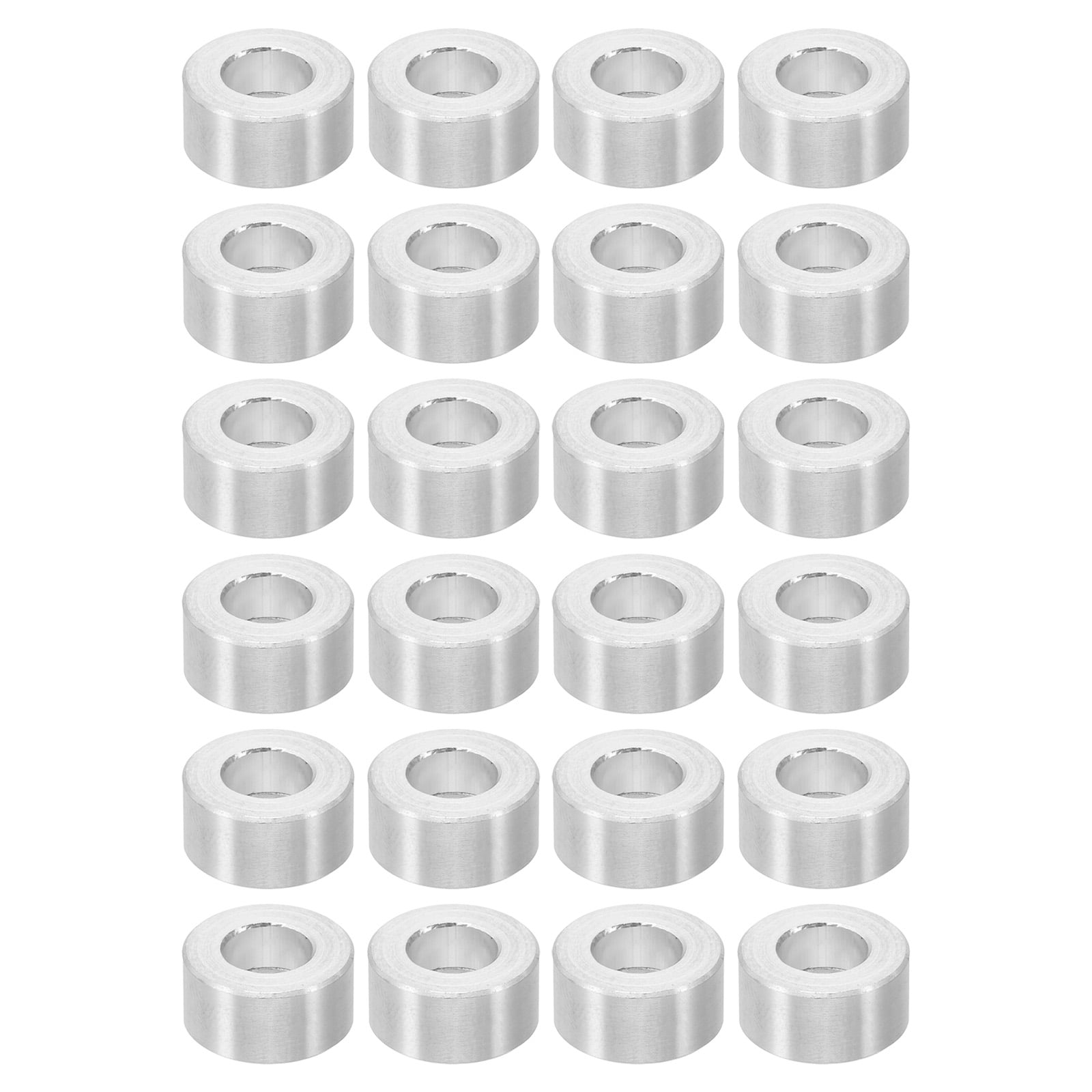 M6 Aluminum Spacers, 24 Pcs Metal Spacers Aluminum 6.2mm ID x 12mm OD x ...