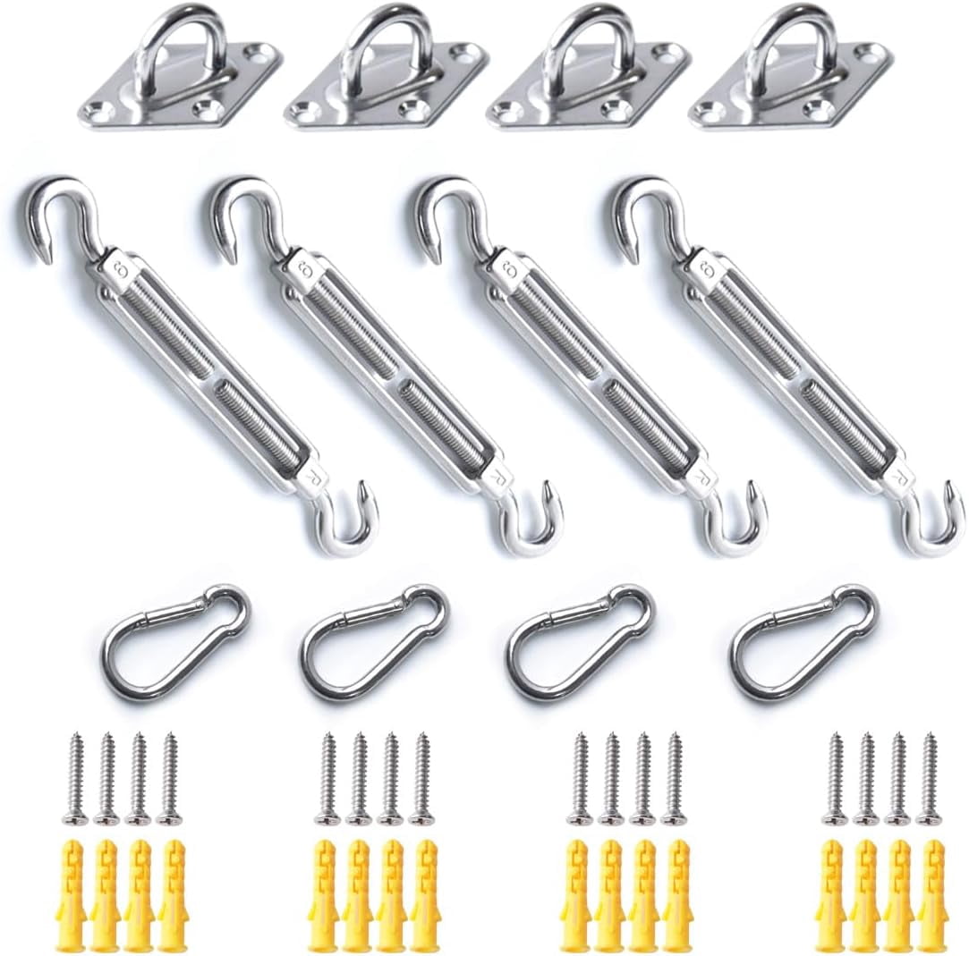 M6 Awning Attachment Set, Shade Sail Installation Kit, 304 Stainless ...