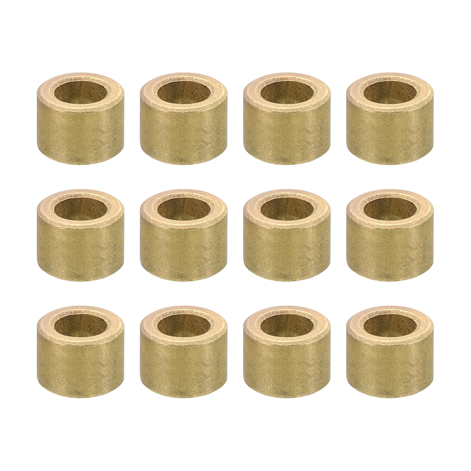 M6 Brass Spacers, 12 Pcs Metal Spacer Brass 6mm ID x 10mm OD x 8mm L ...