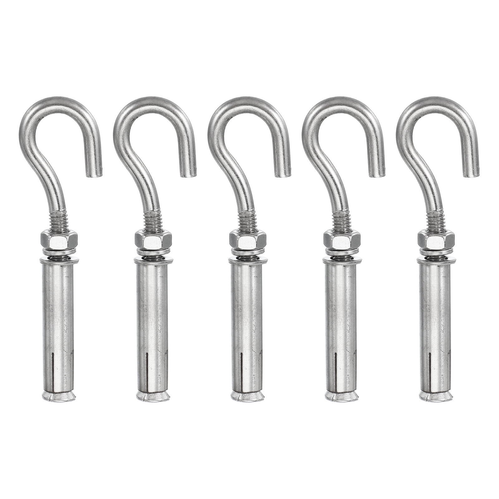 Uxcell Concrete Wall Hook, Stainless Steel Expansion Hook Cup Screw for ...