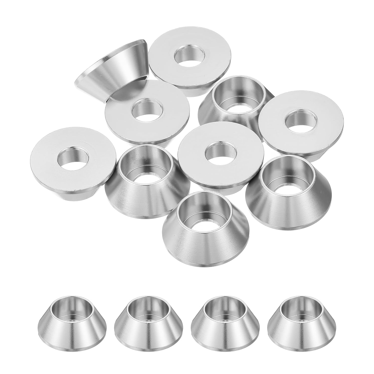M6 Cone Cup Washers,Anodized Aluminum Gaskets Cup Head Washer Gasket ...