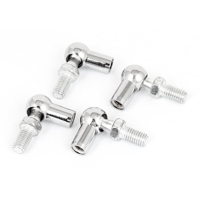 M6 Female M8 Male Thread Dia Metal L Shaped Ball Joint Rod End Bearing ...