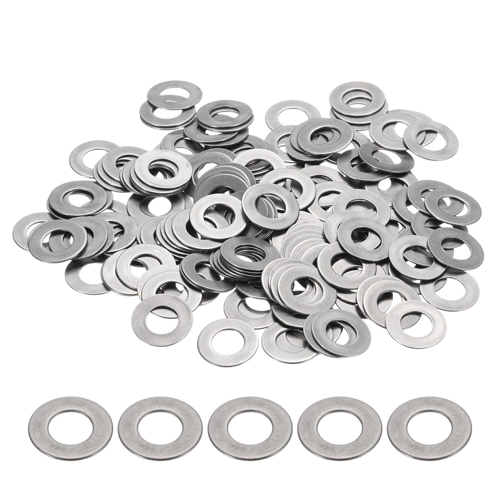 M6 Flat Washer for Screw, 200Pcs 304 Stainless Steel Washers 6MM ID x ...