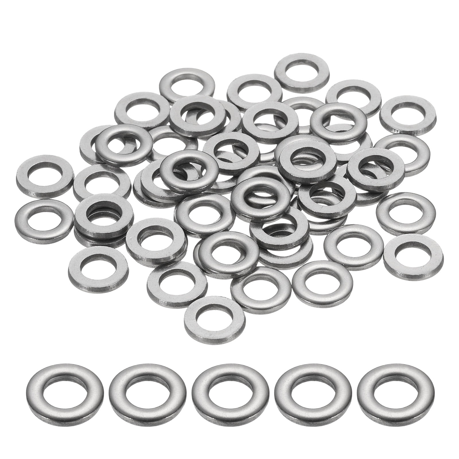 M6 Flat Washer for Screw, 60Pcs 304 Stainless Steel Washers 6MM ID x ...