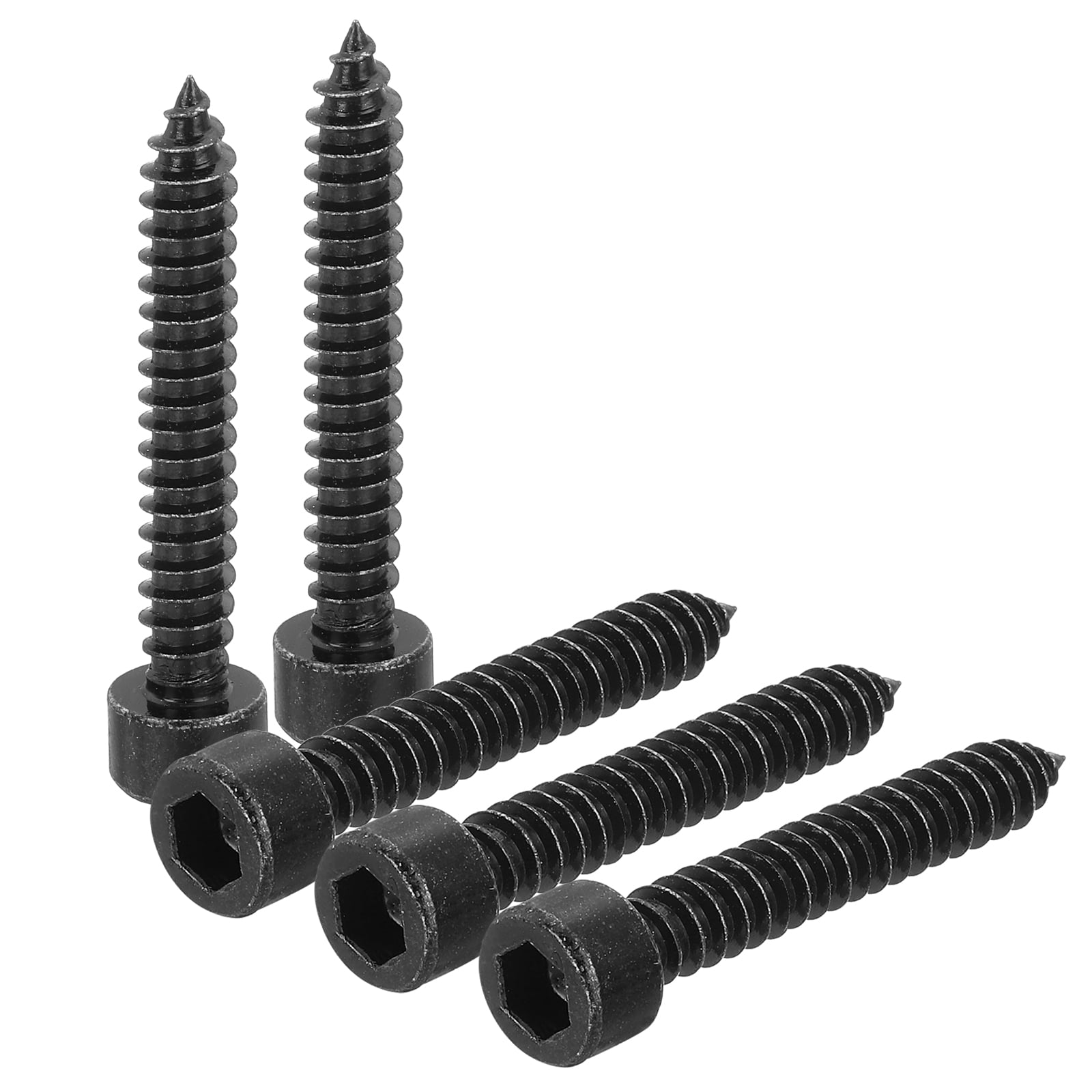 M6 Hex Socket Head Cap Self-Tapping Screw, 50Pack M6x40mm 304 Stainless ...