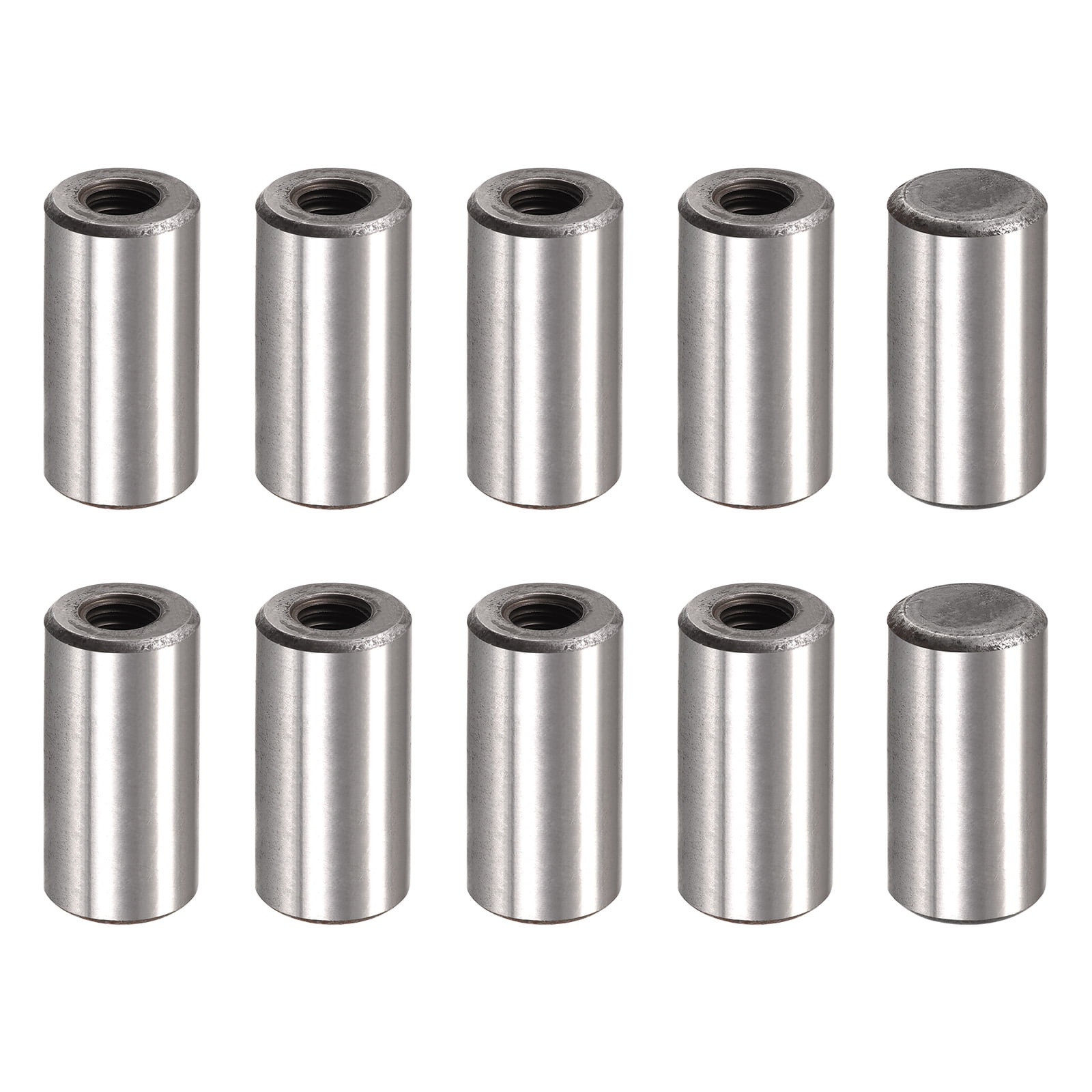 M6 Internal Thread Dowel Pin 10 Pack 12x25mm Chamfering Flat Carbon ...