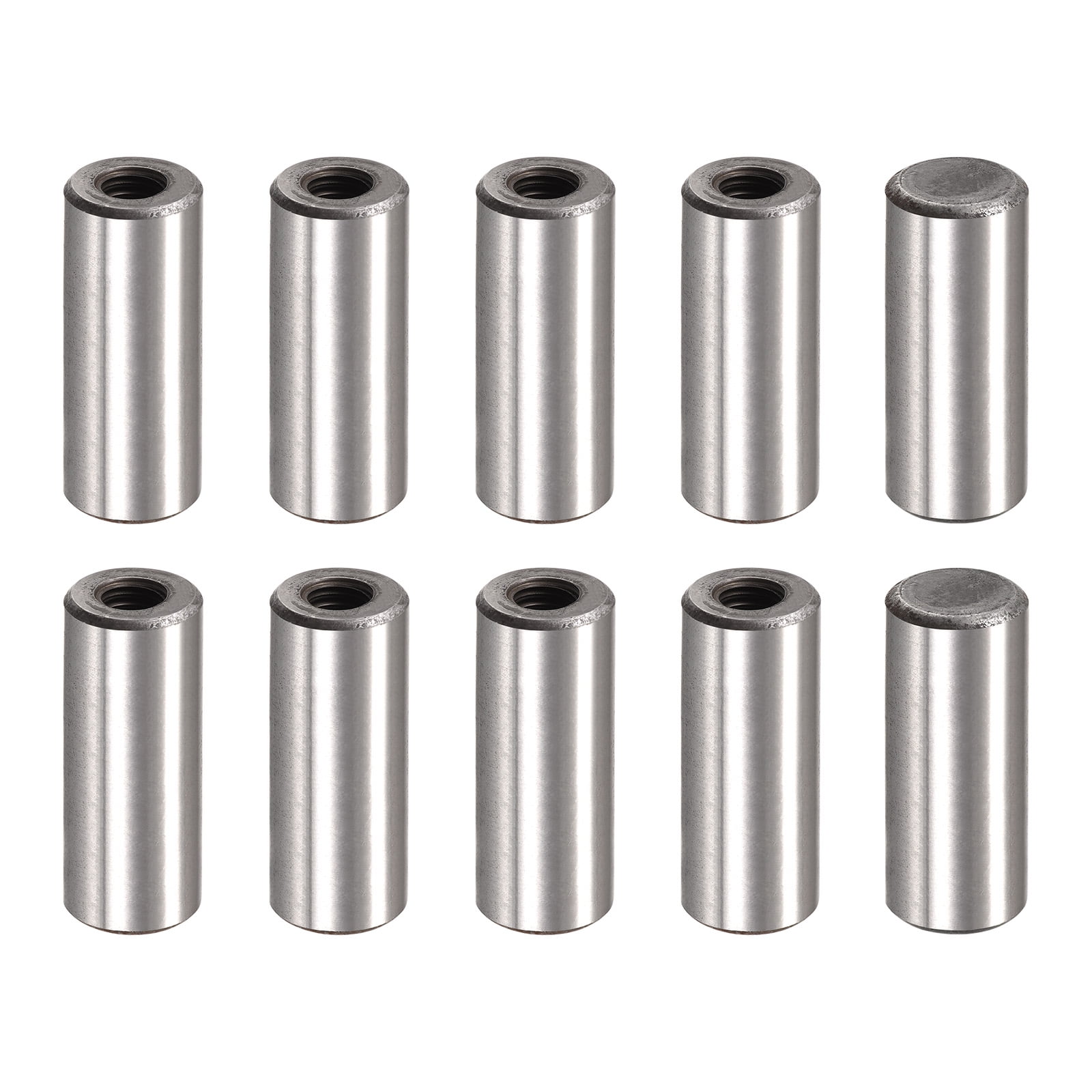 M6 Internal Thread Dowel Pin 10 Pack 12x30mm Chamfering Flat Carbon ...
