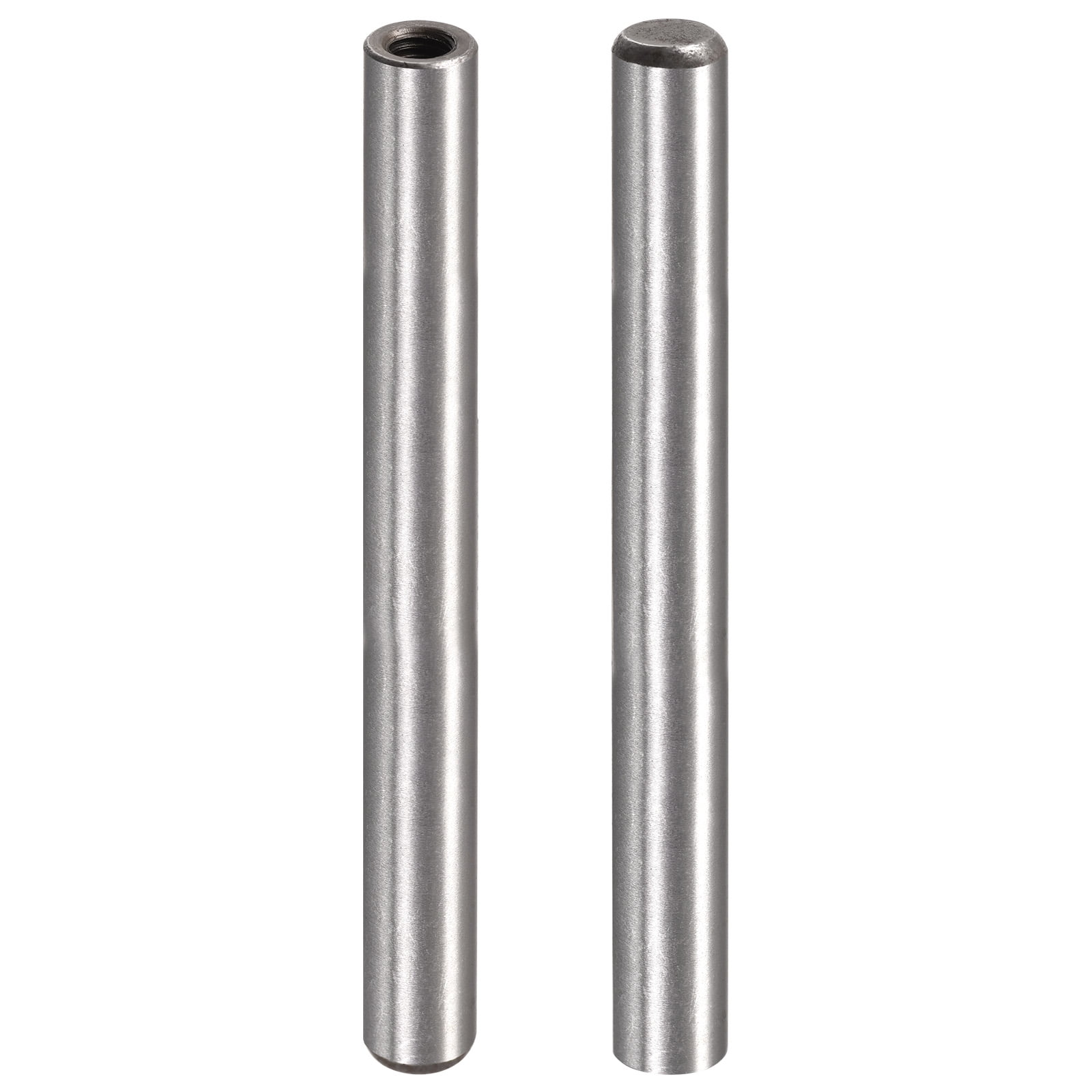 M6 Internal Thread Dowel Pin 2 Pack 10x100mm Chamfering Flat Carbon ...