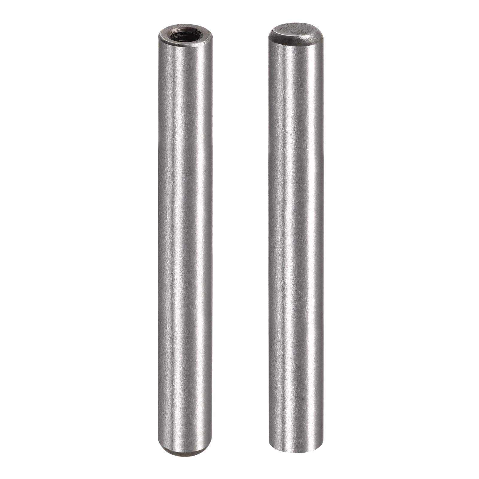 M6 Internal Thread Dowel Pin 2 Pack 10x80mm Chamfering Flat Carbon ...