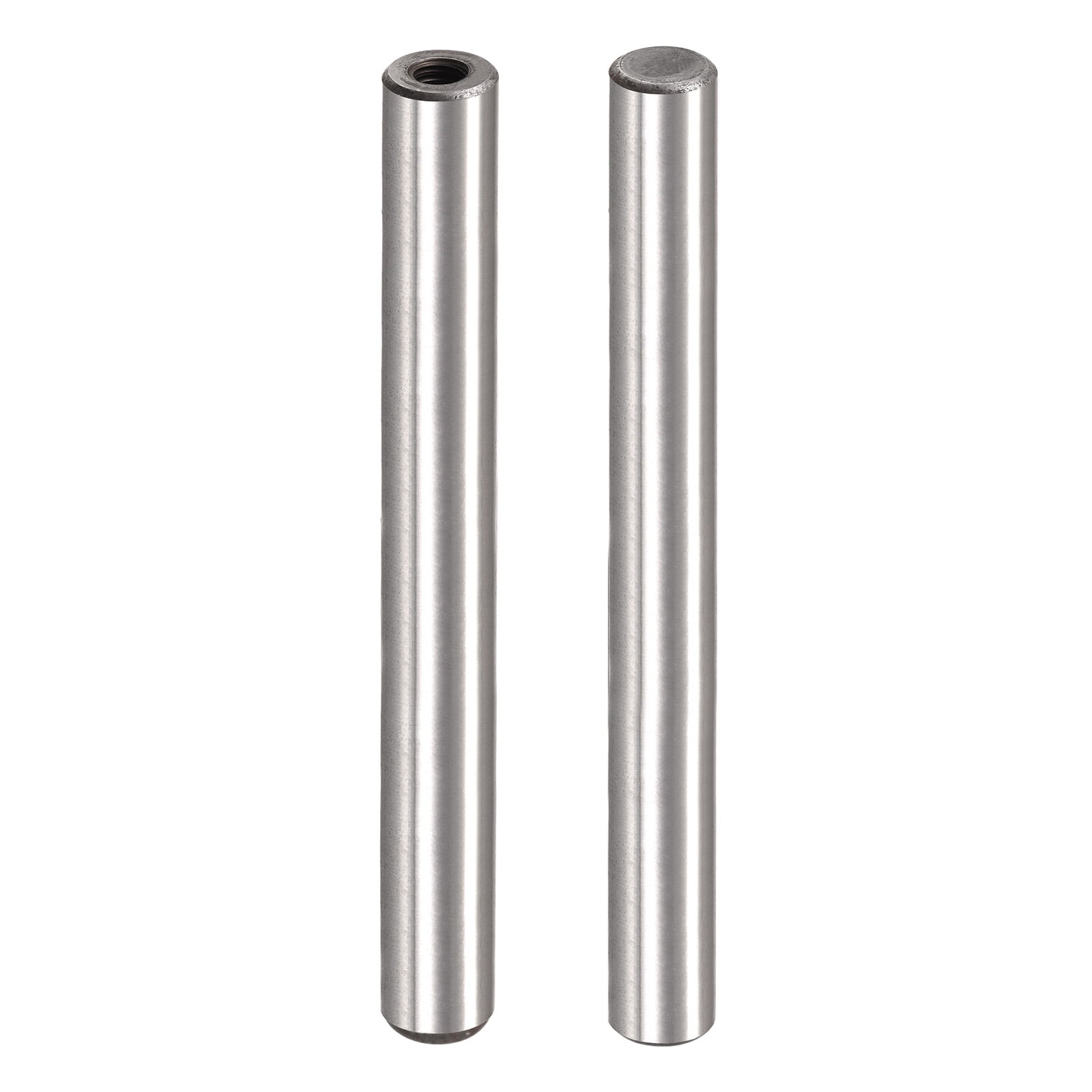 M6 Internal Thread Dowel Pin 2 Pack 12x100mm Chamfering Flat Carbon ...