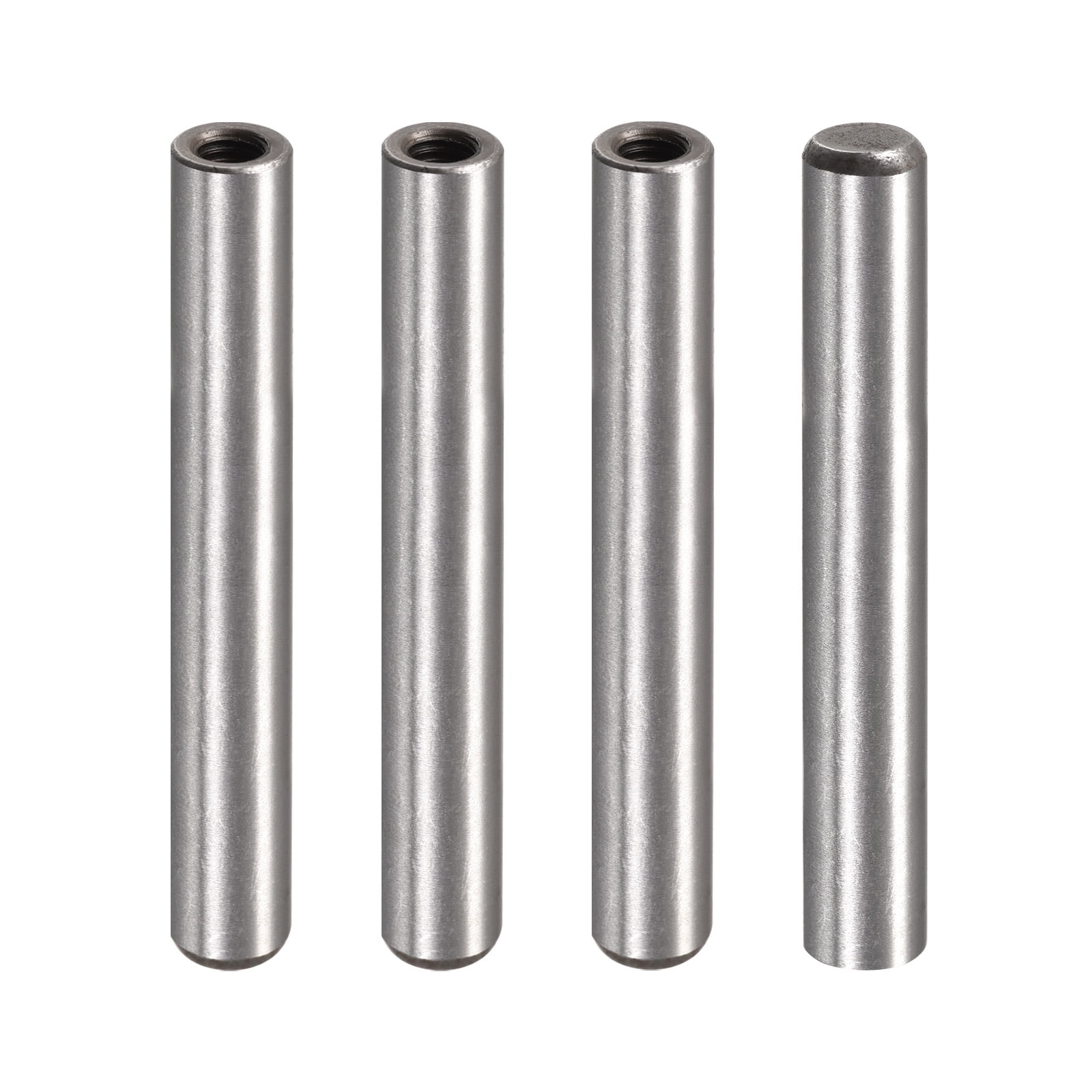 M6 Internal Thread Dowel Pin 4 Pack 10x70mm Chamfering Flat Carbon ...