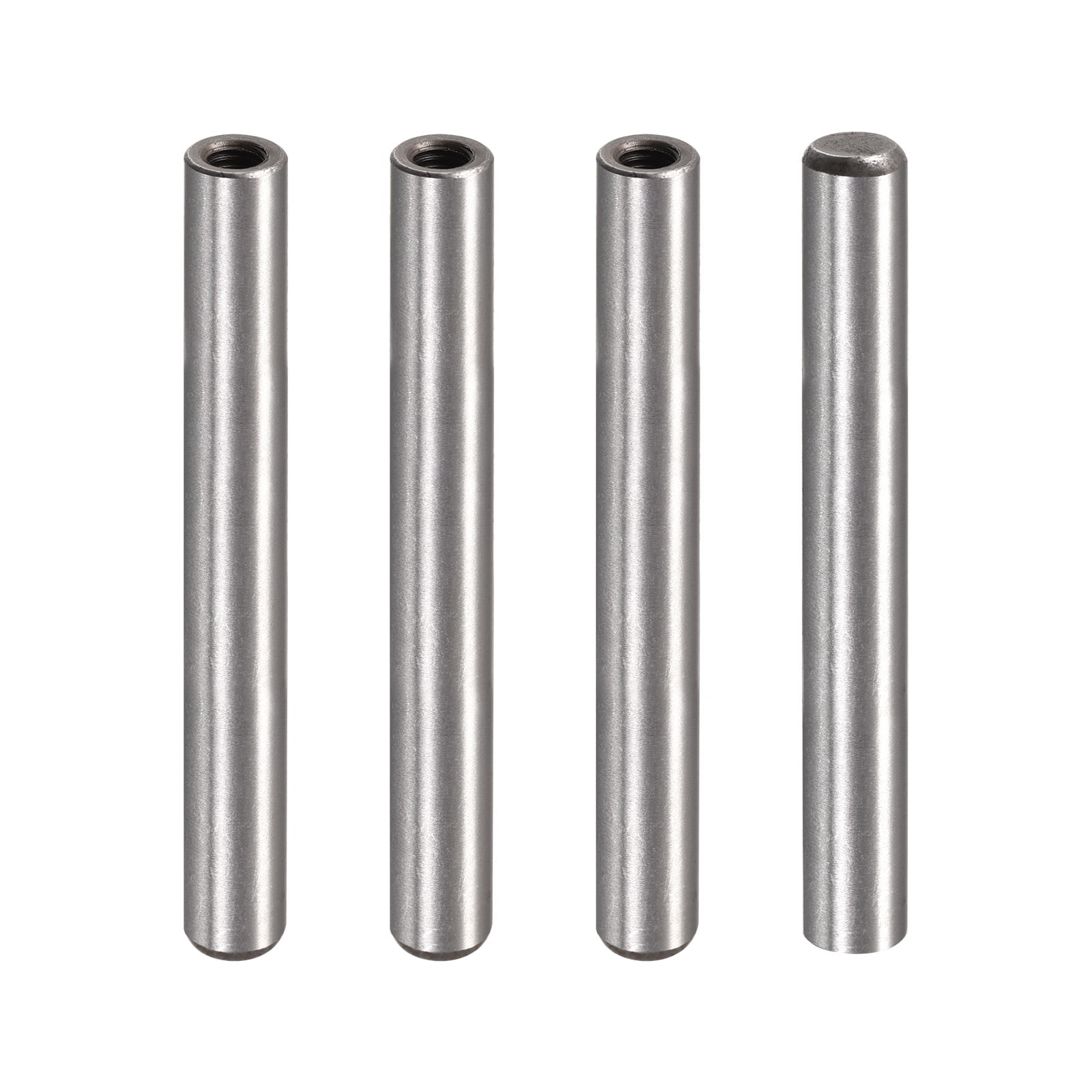 M6 Internal Thread Dowel Pin 4 Pack 10x80mm Chamfering Flat Carbon ...