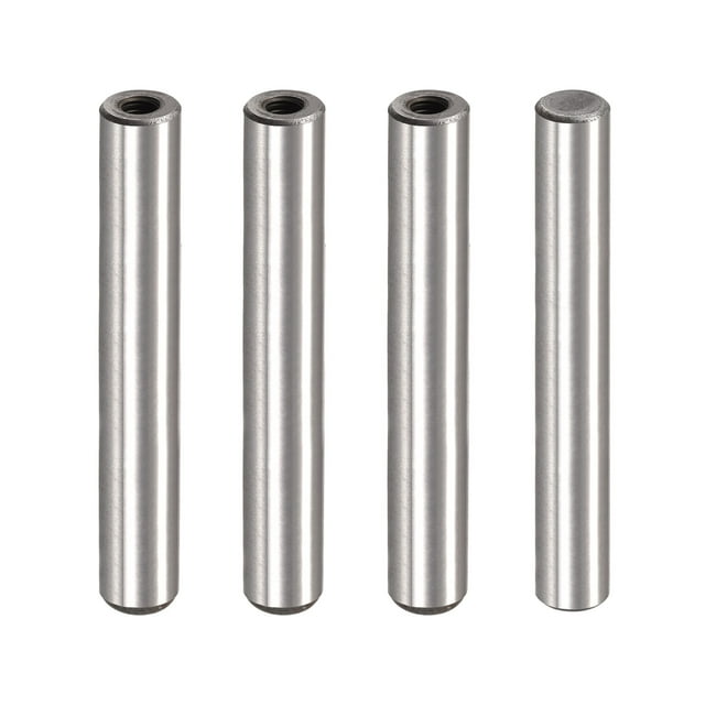 M6 Internal Thread Dowel Pin 4 Pack 12x80mm Chamfering Flat Carbon ...