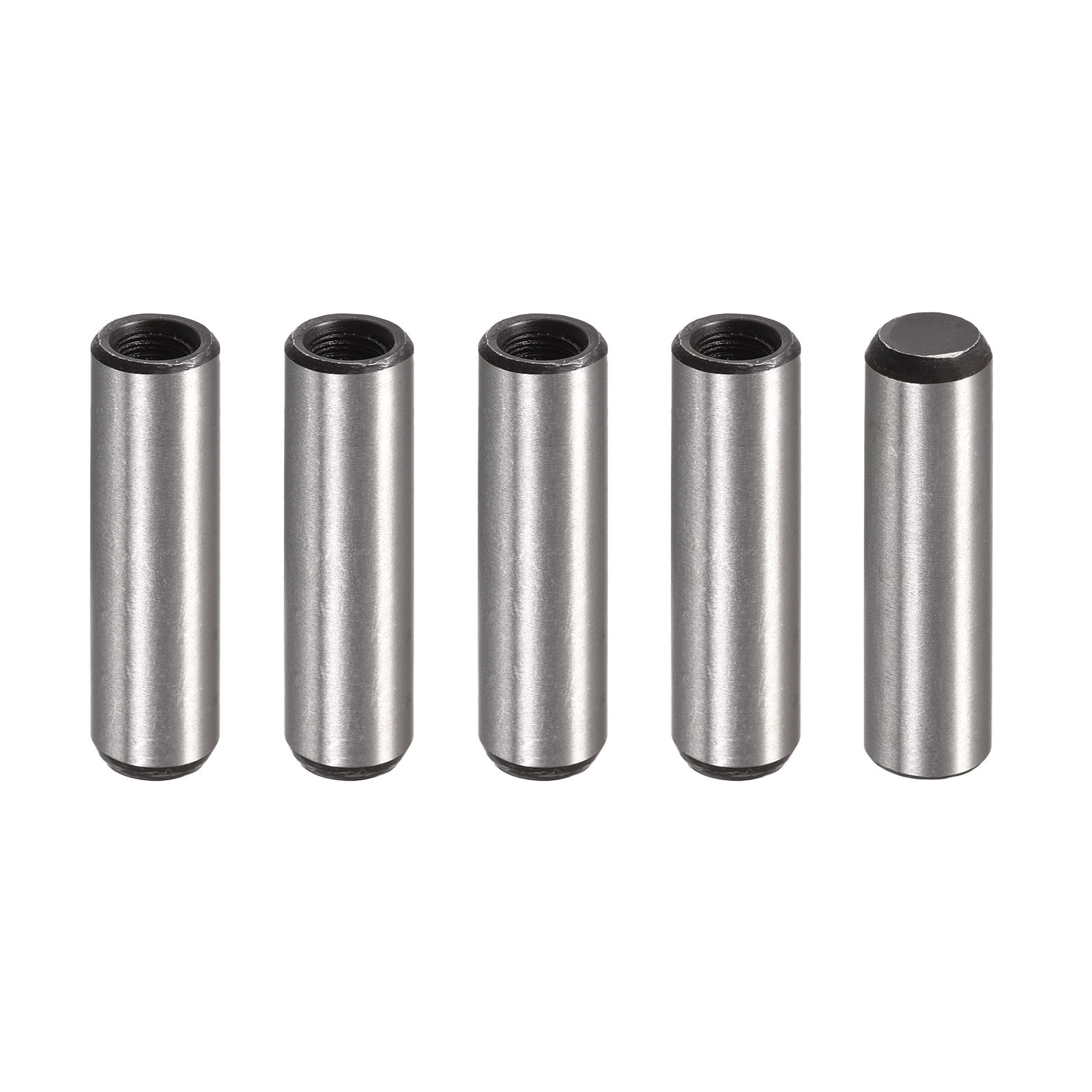 M6 Internal Thread Dowel Pin 5 Pack 10x35mm Chamfering Flat Carbon ...