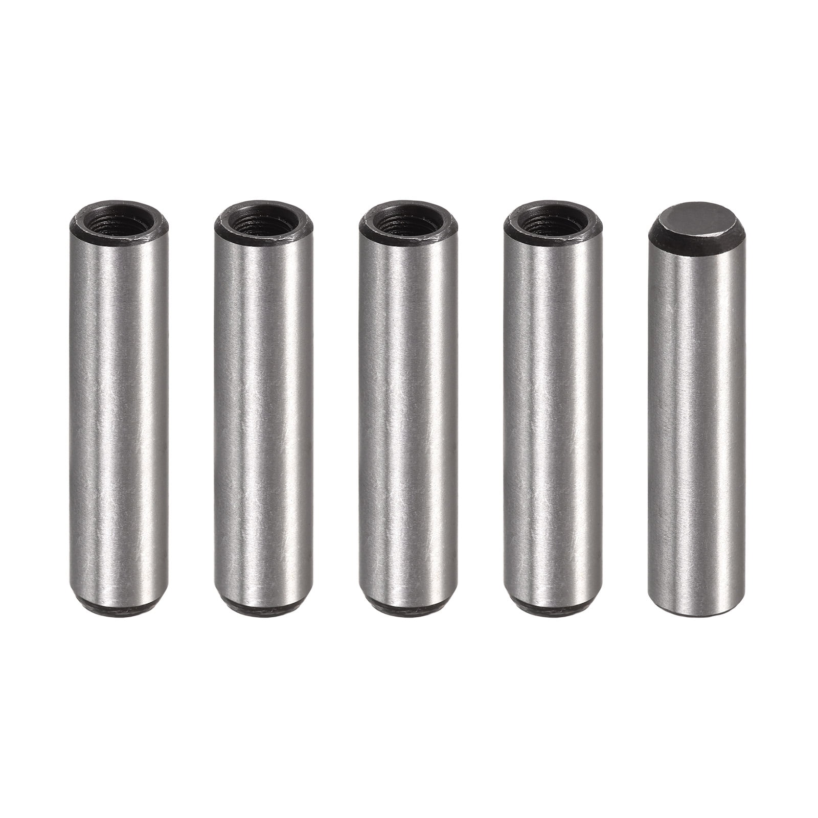 M6 Internal Thread Dowel Pin 5 Pack 10x40mm Chamfering Flat Carbon ...